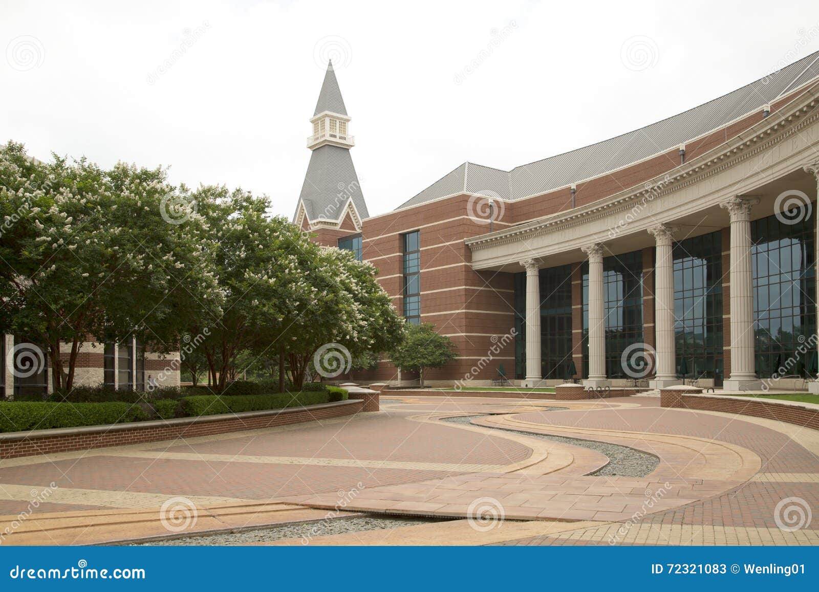University campus exterior editorial stock photo. Image of design ...