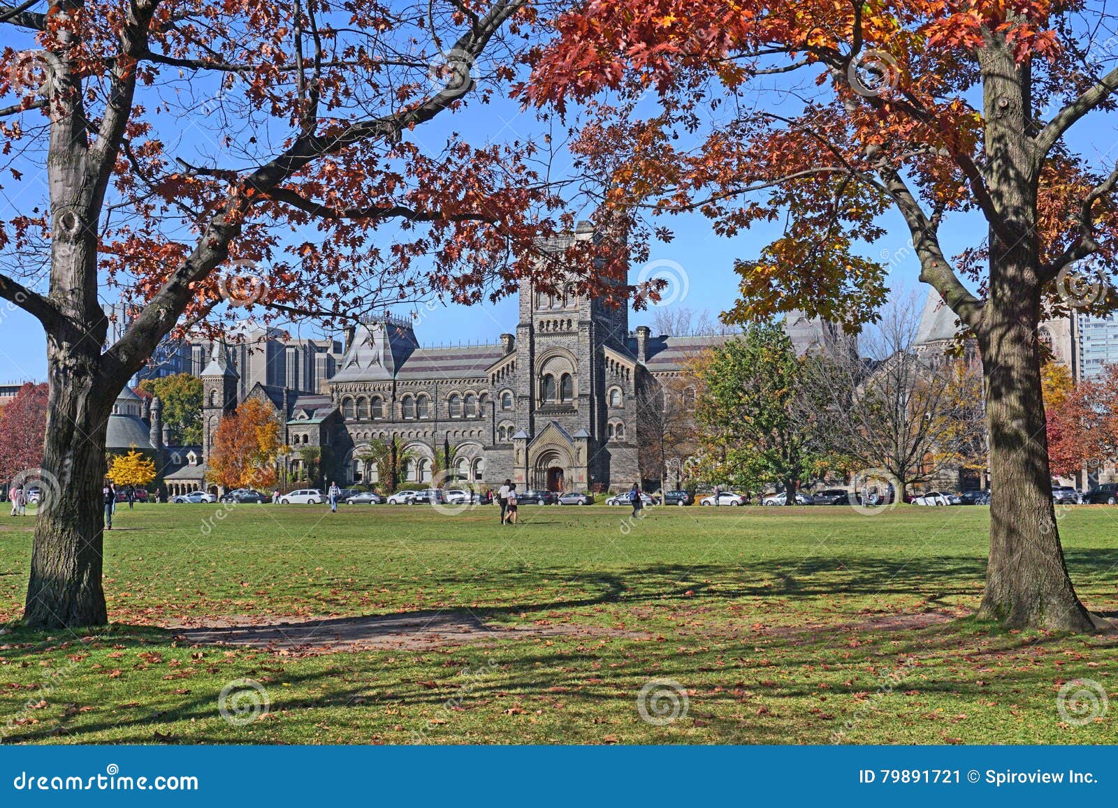 University campus in fall editorial photo. Image of gothic - 79891721
