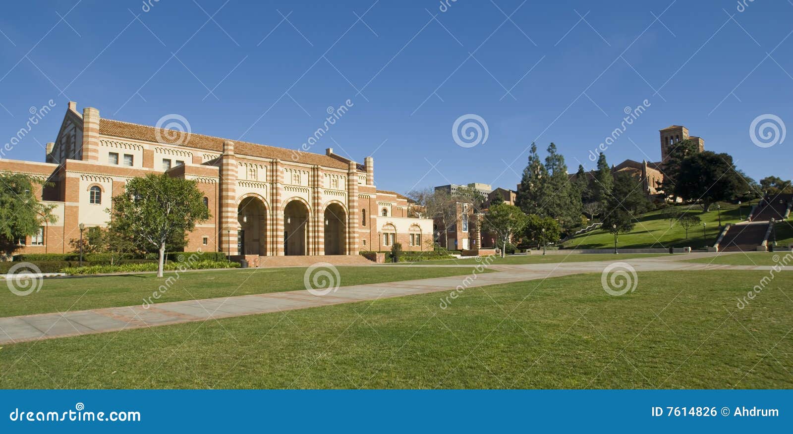 University Campus Lawn editorial photo. Image of university - 7614826