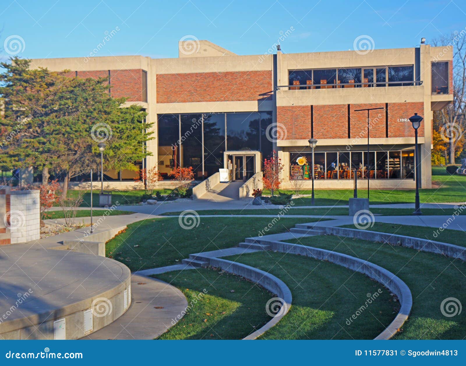 University campus library stock image. Image of library - 11577831