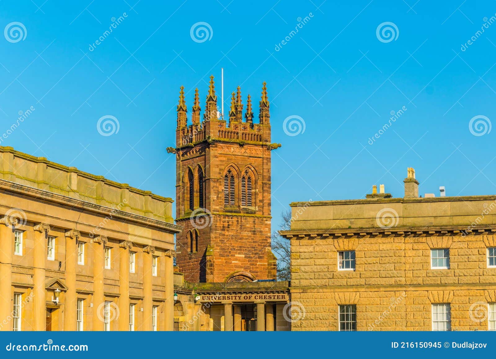 University of Chester, England Stock Image - Image of white ...