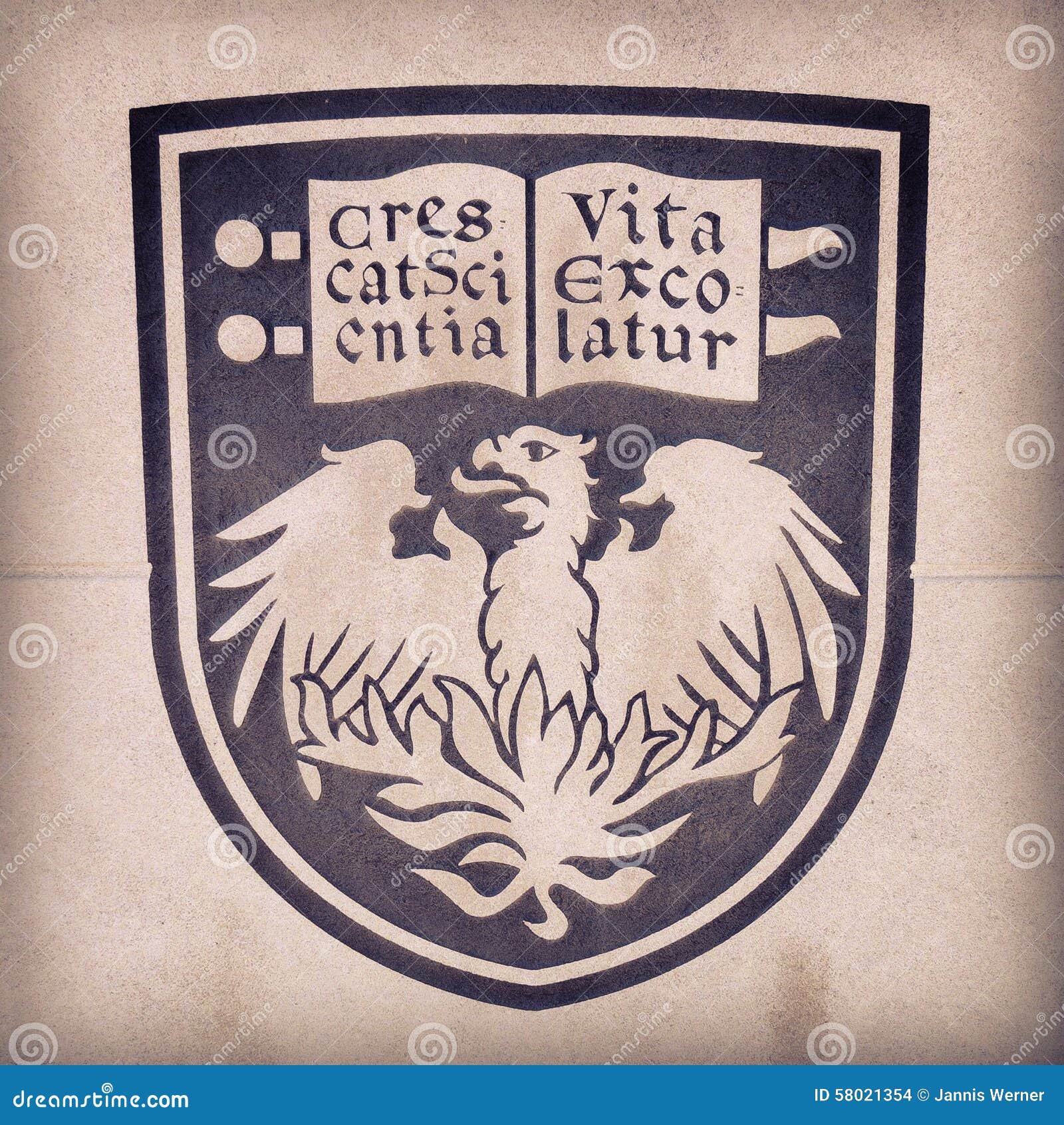 University of Chicago Crest Editorial Stock Image - Image of europe ...