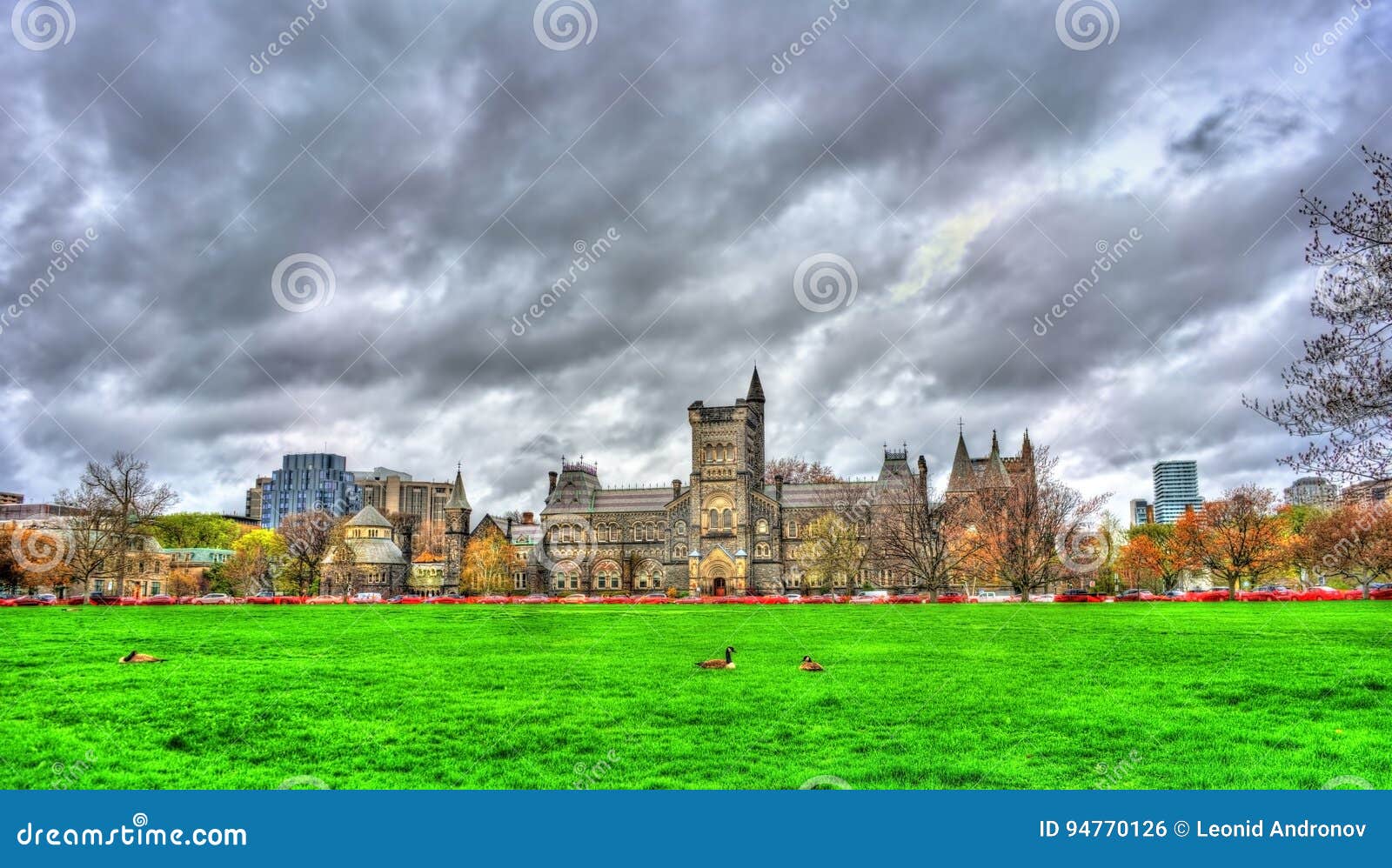 University College in Toronto, Canada Stock Photo - Image of field ...