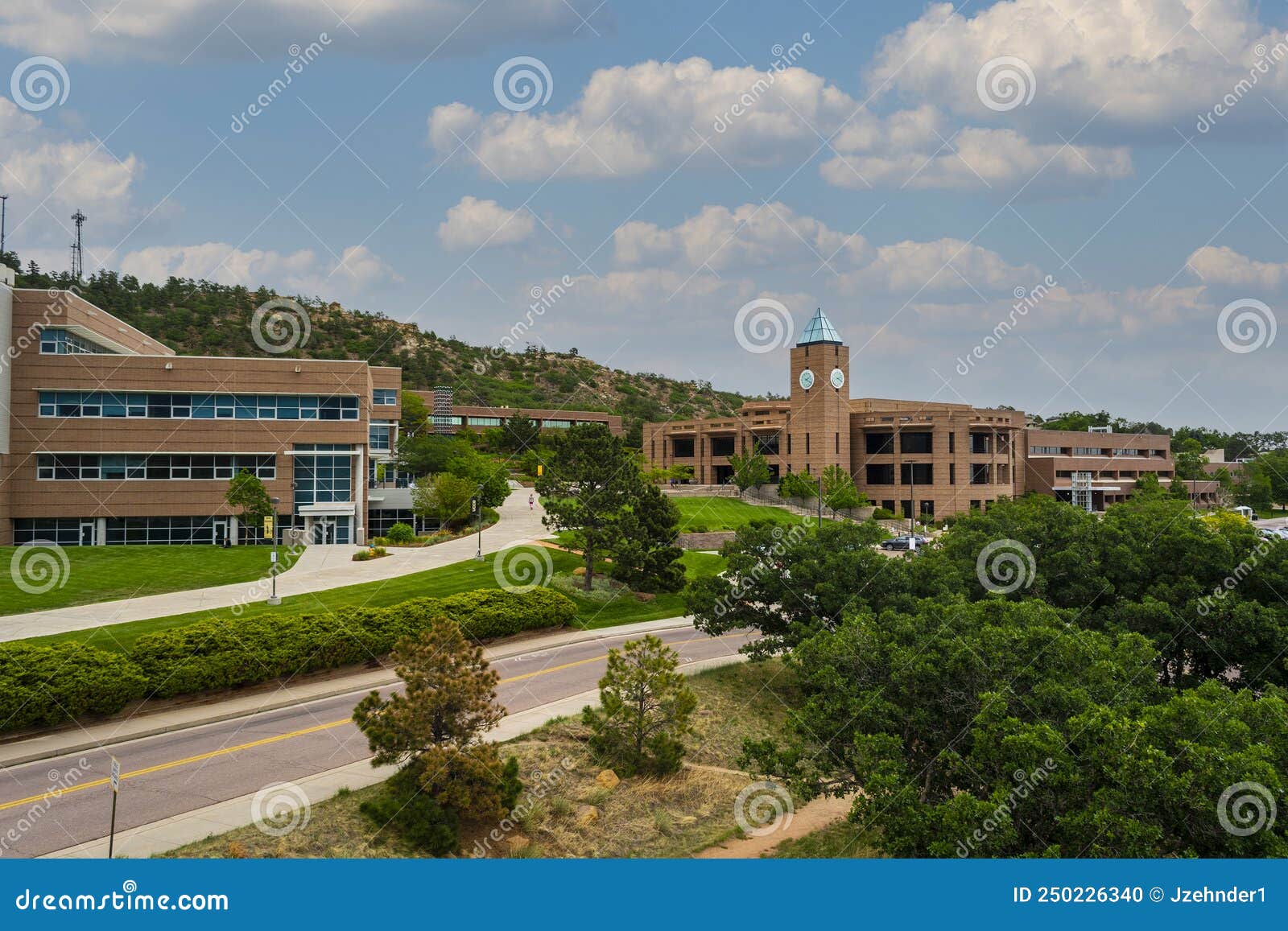 The University of Colorado Colorado Springs Campus during the Day Stock ...