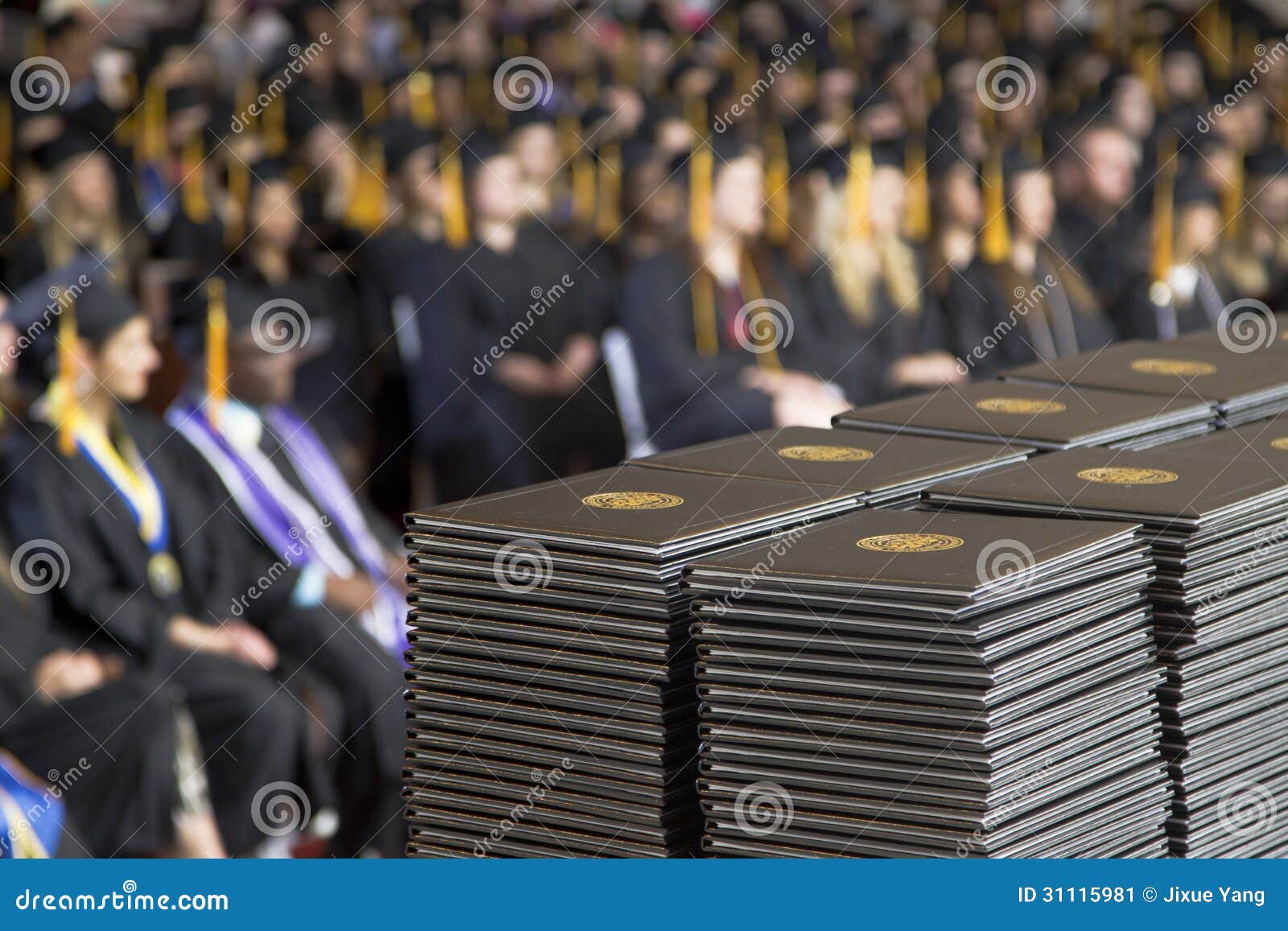 University Commencement stock image. Image of bachelorsdegree - 31115981