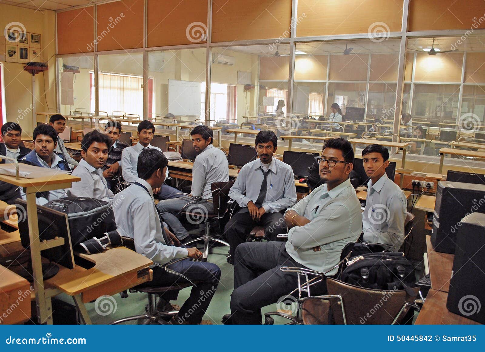 University Computer Room editorial photography. Image of male - 50445842