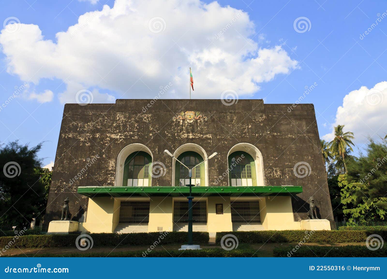 University Convocation Hall, Yangon, Myanmar Stock Photo - Image of ...