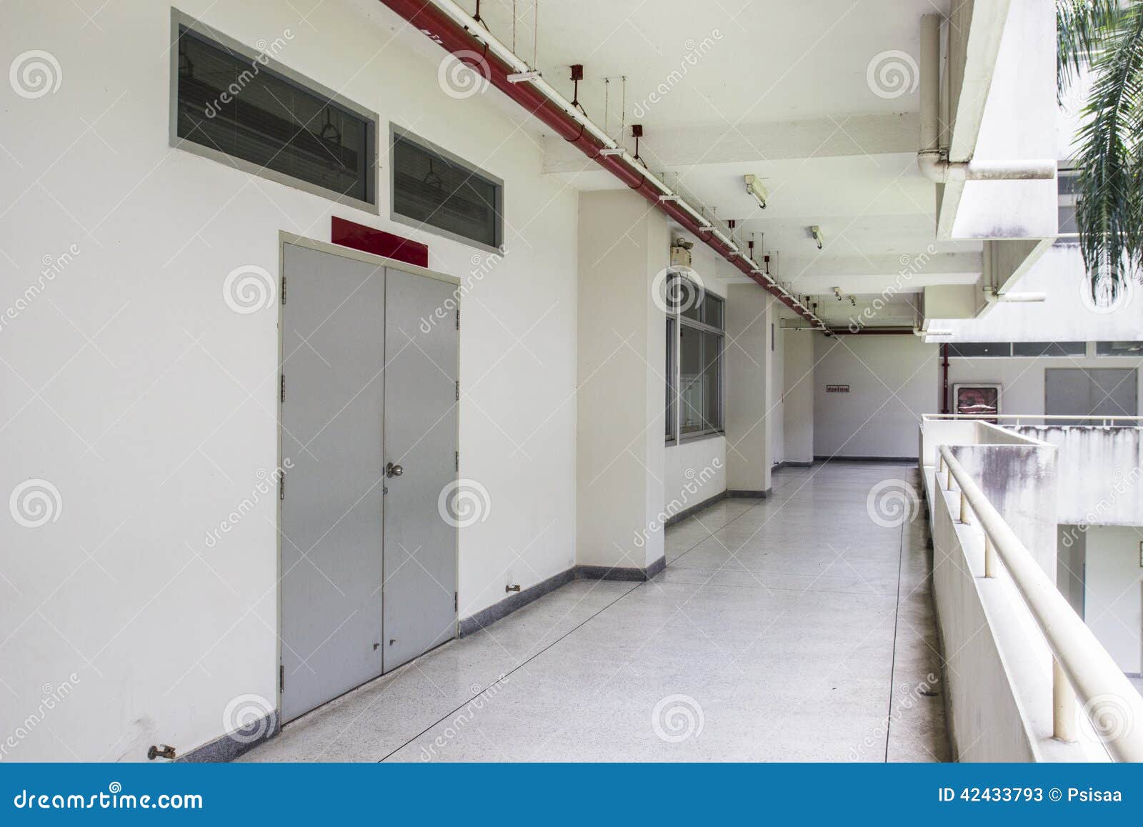 University corridor stock image. Image of long, pipe - 42433793