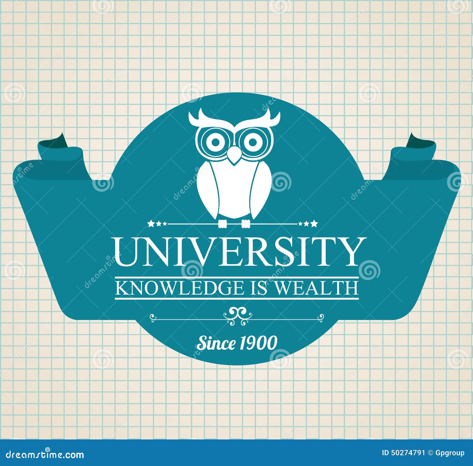 University Design, Vector Illustration. Stock Vector - Illustration of ...