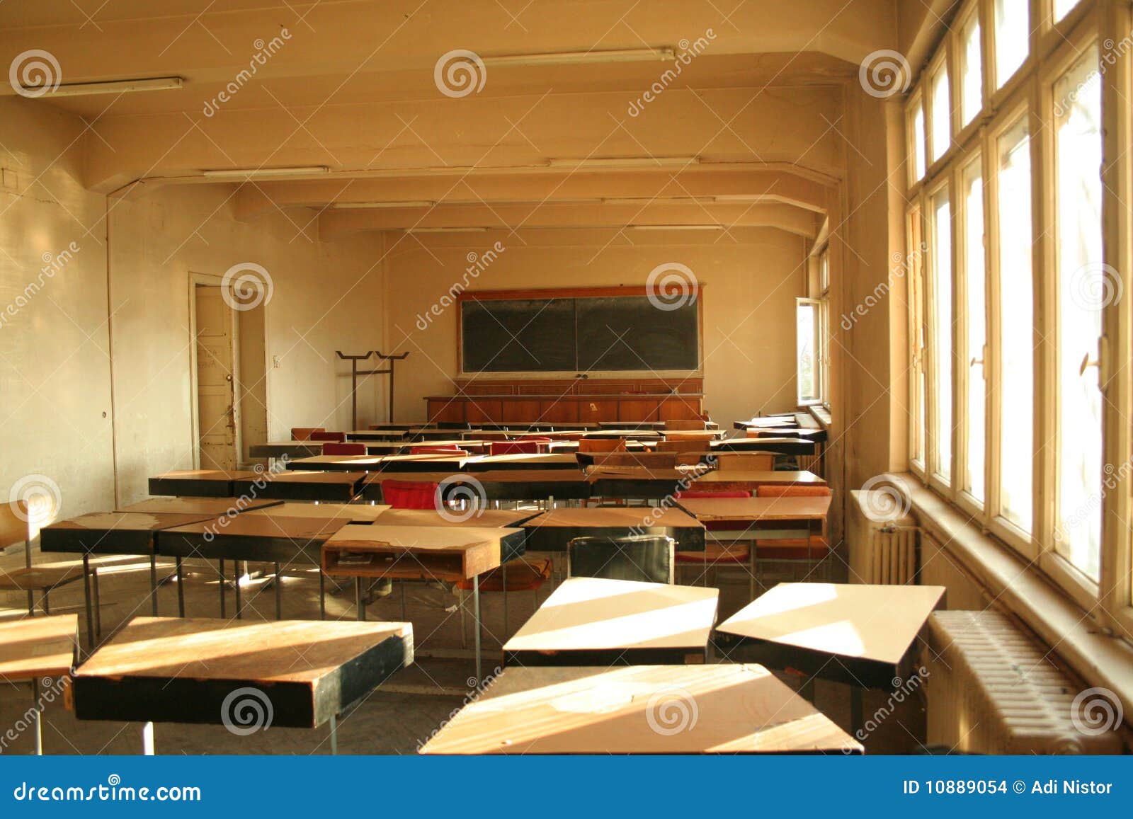 University Disordered Classroom Stock Photo - Image of university ...