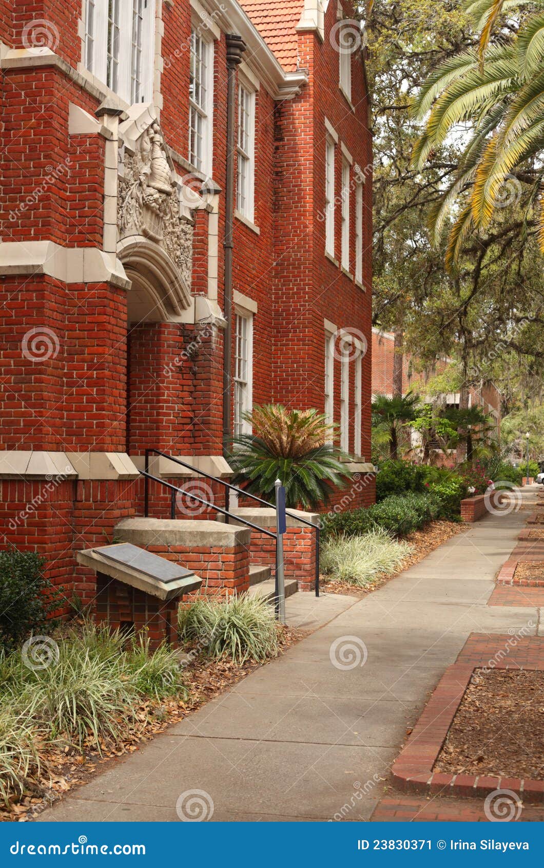 University of Florida Griffin-Floyd Hall Stock Image - Image of bush ...