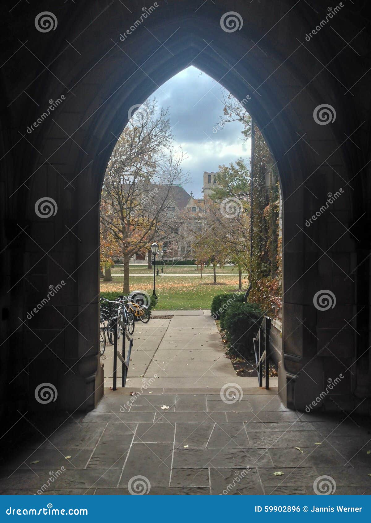 University Gate stock photo. Image of autumnal, door - 59902896