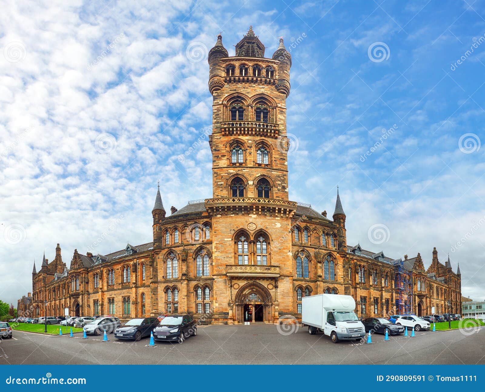 University of Glasgow Main Building - Scotland Stock Image - Image of ...