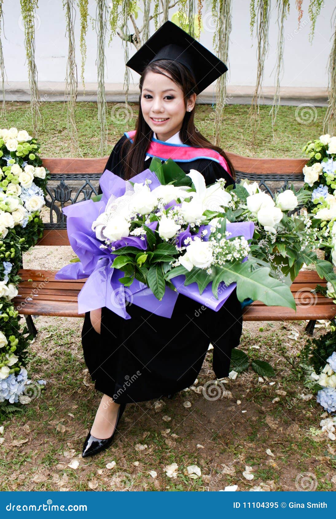 University graduate. stock image. Image of gorgeous, brunette - 11104395