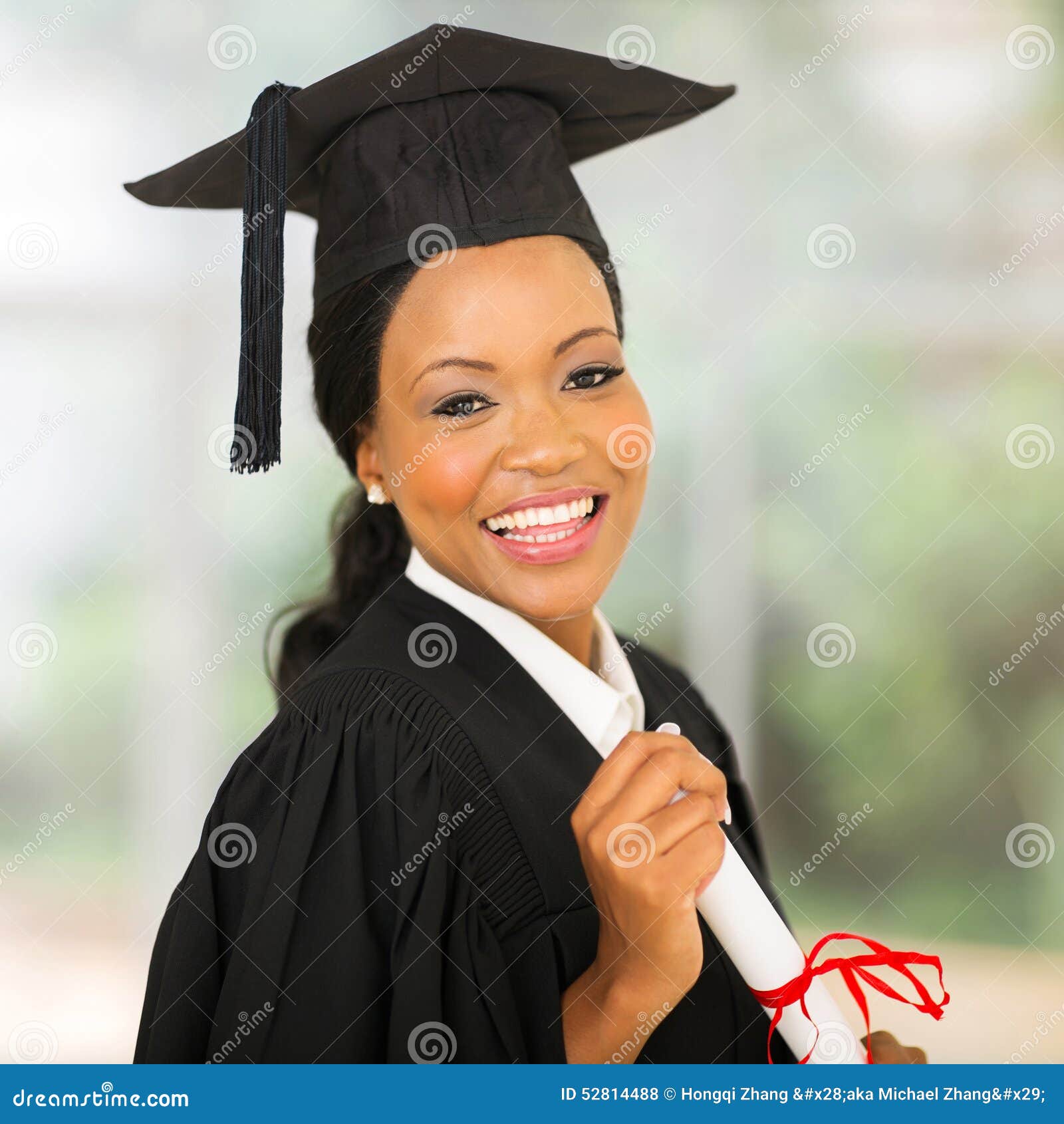 University Graduate Close Up Stock Photo - Image of certificate ...