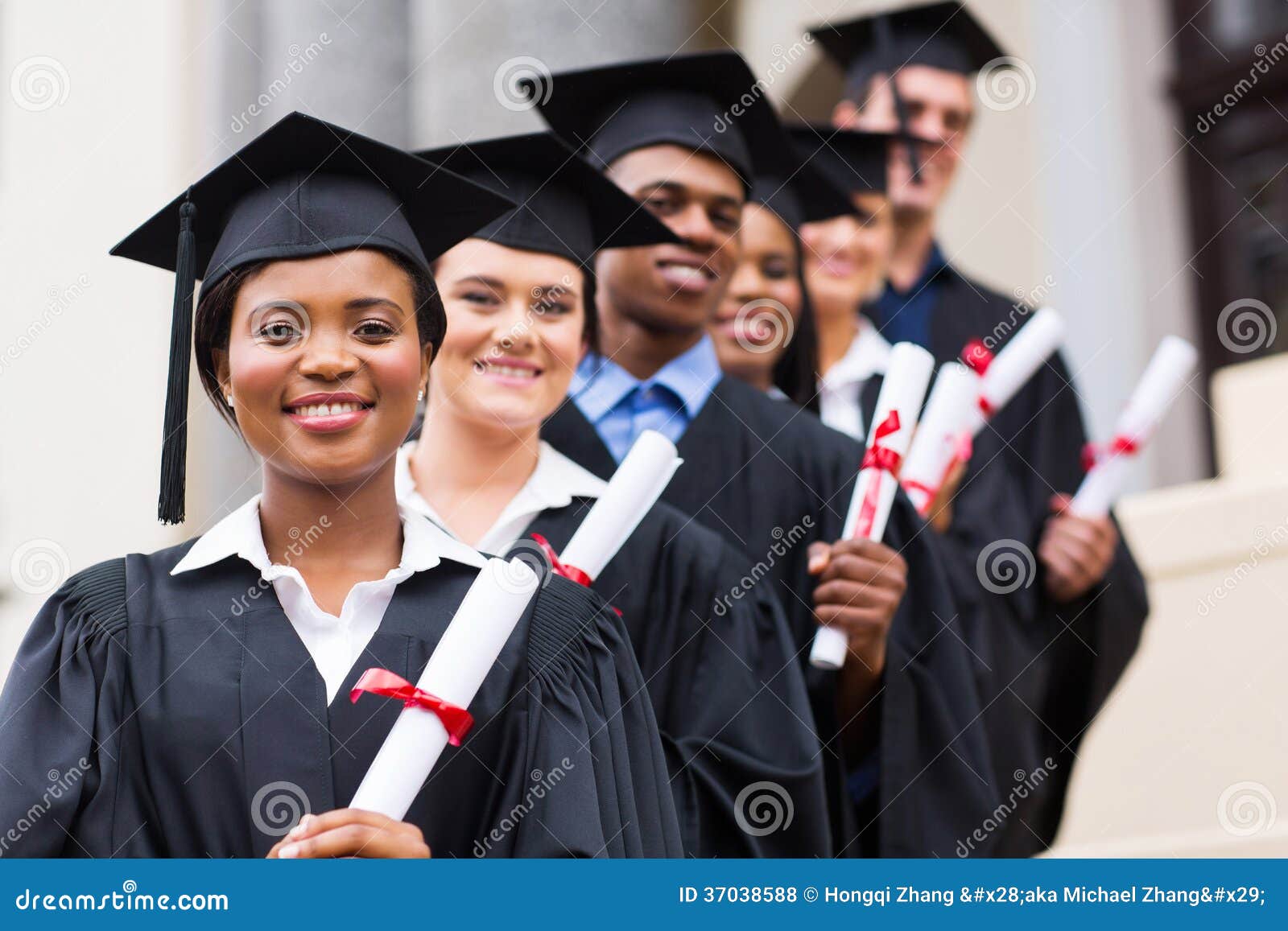 University Graduates Graduation Stock Photo - Image of celebration ...