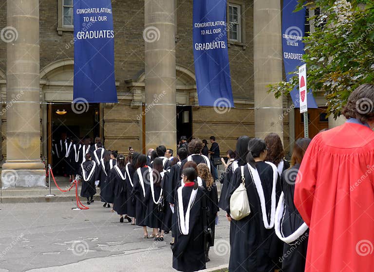 University Graduation Procession Editorial Image - Image of steps ...