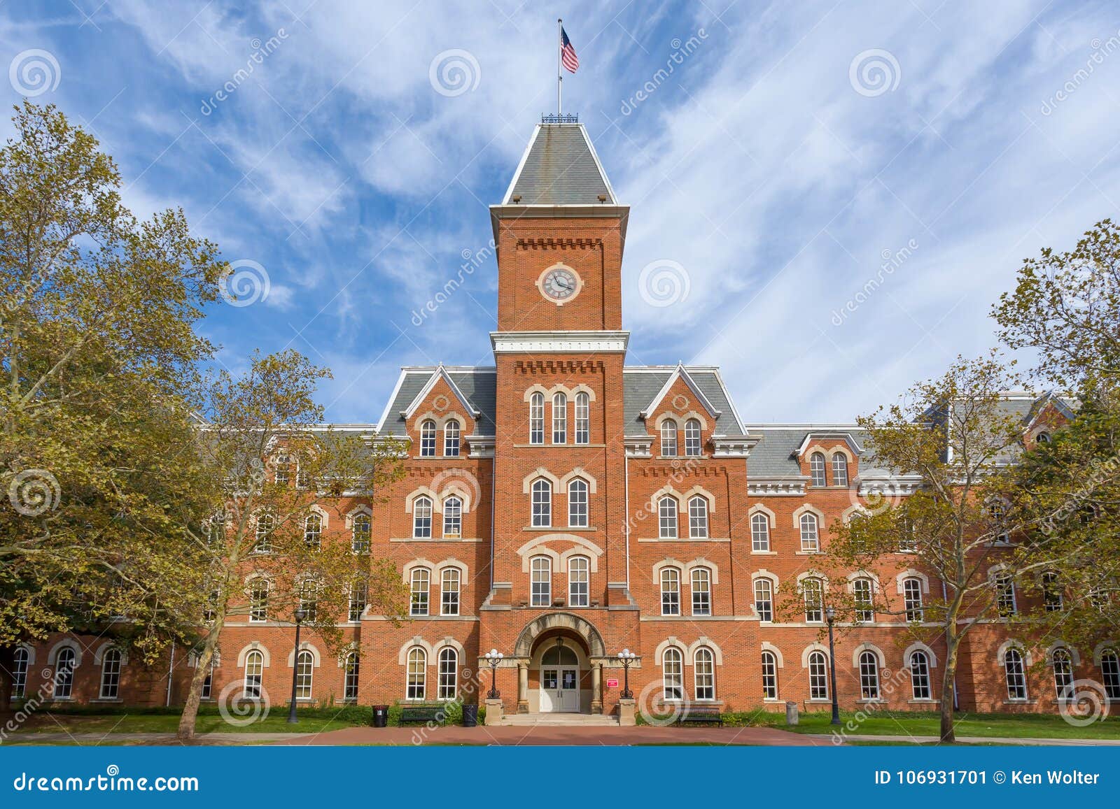 University Hall on Campus of the Ohio State University Editorial Photo ...