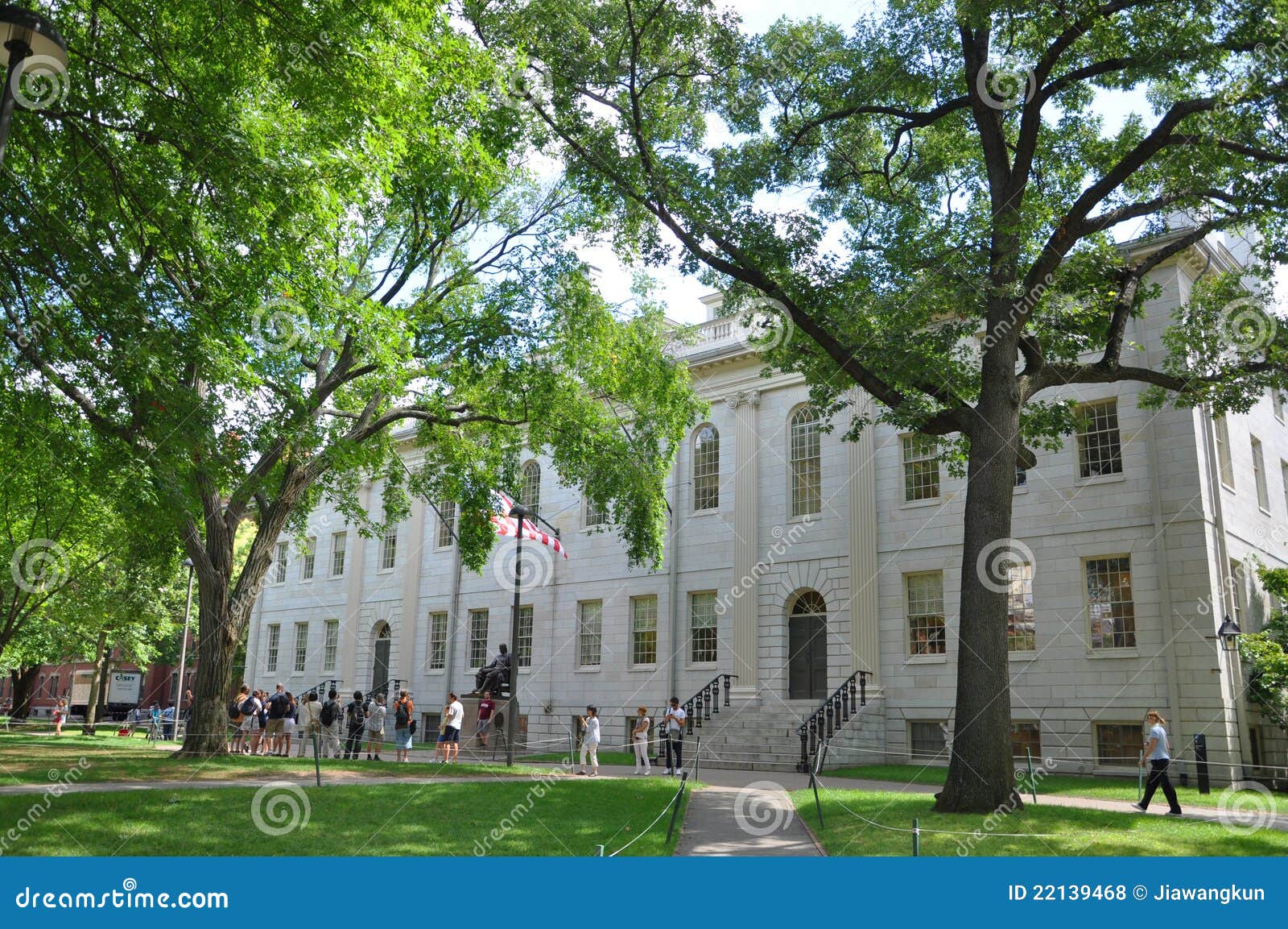 University Hall in Old Harvard Yard Editorial Stock Photo - Image of ...
