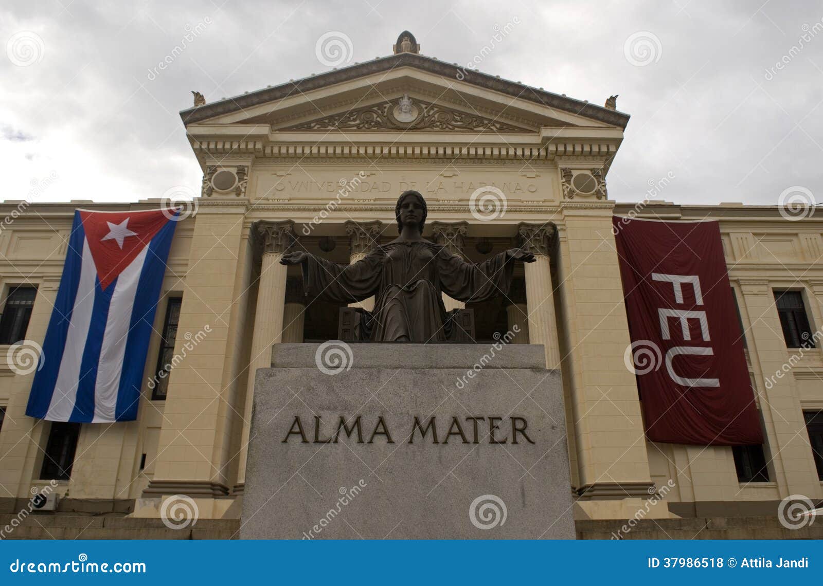 University, Havana, Cuba editorial stock photo. Image of exterior ...