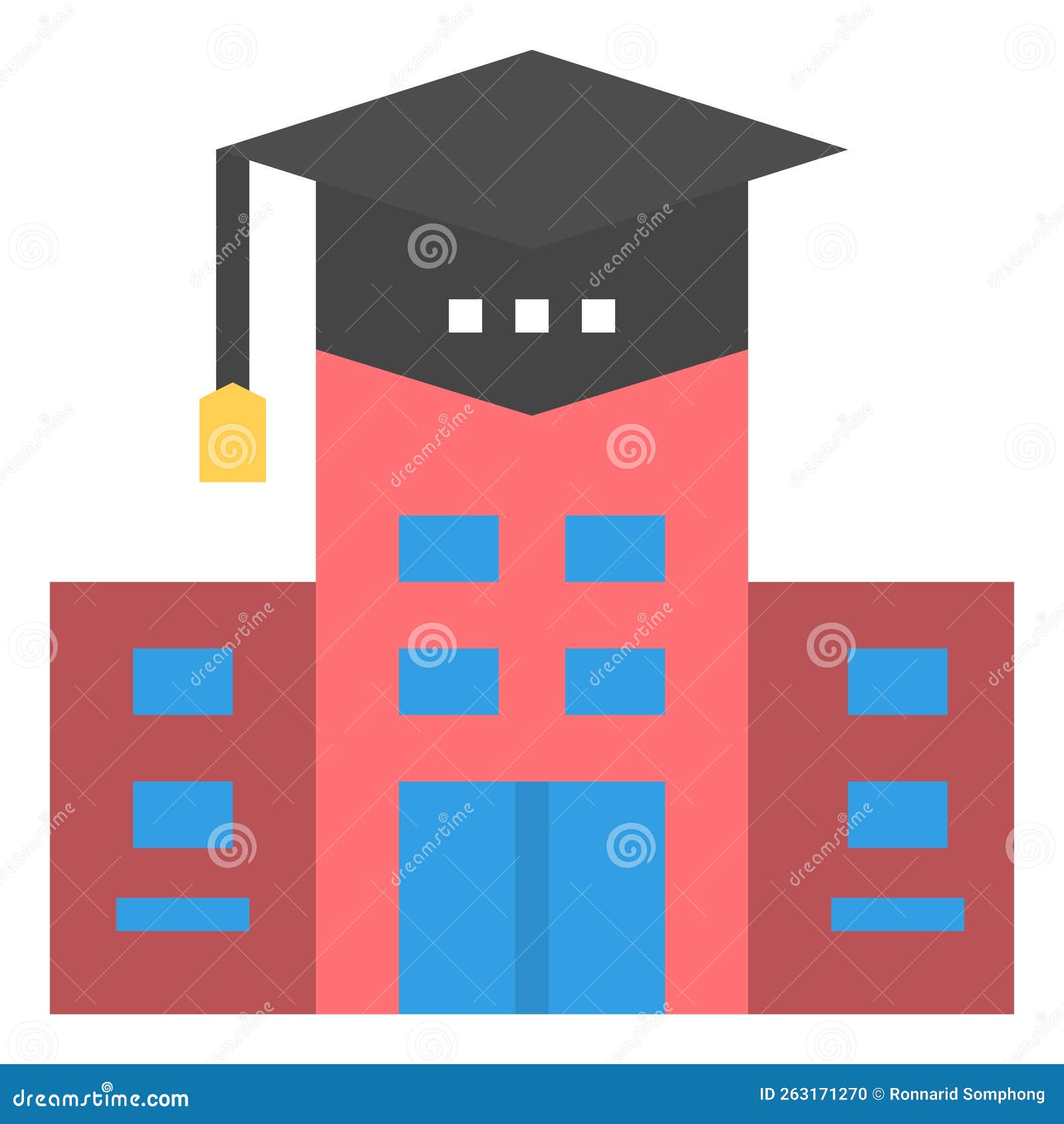UNIVERSITY ICON SYMBOL VECTOR Stock Vector - Illustration of logo, icon ...