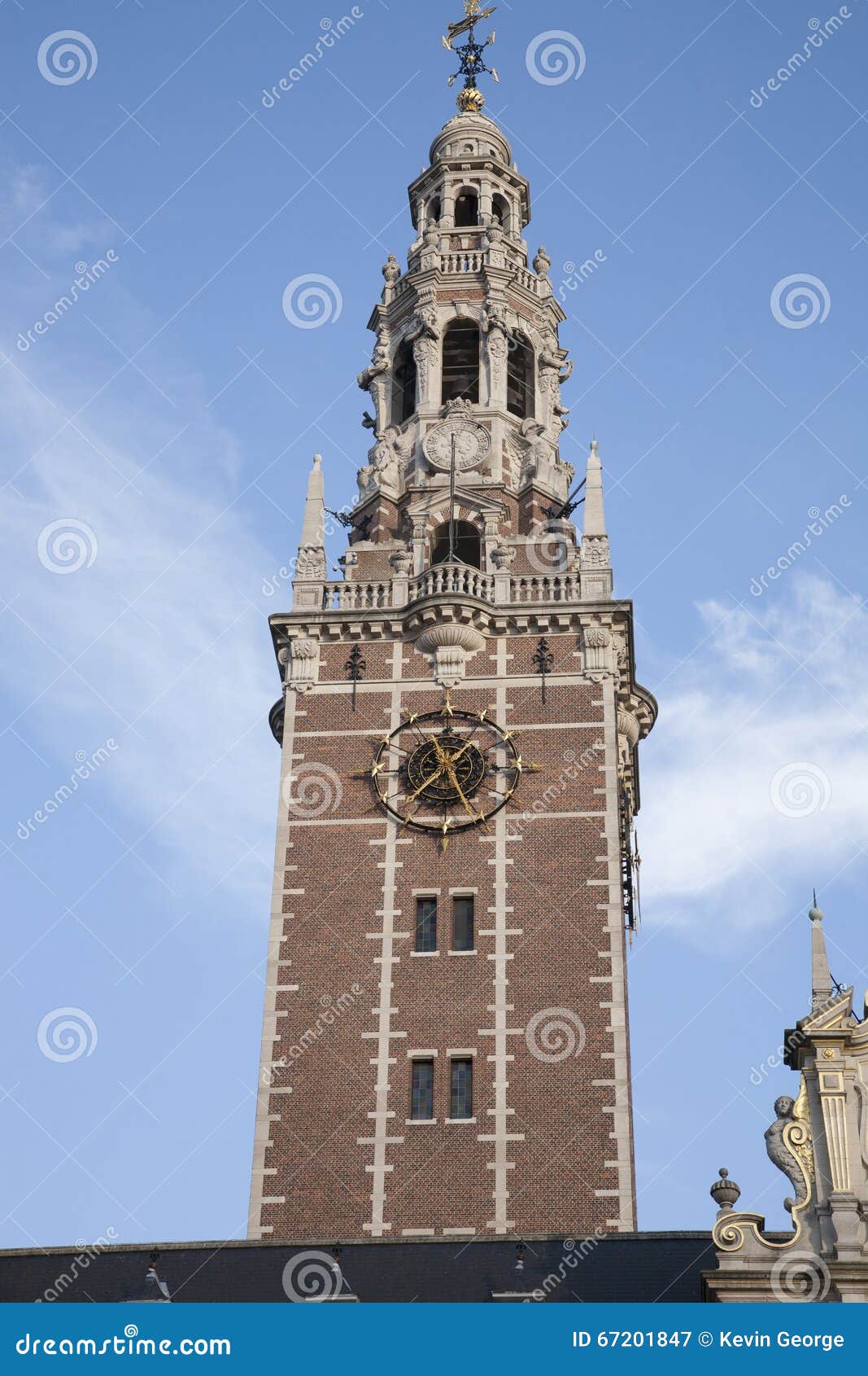 University Library of Leuven Stock Image - Image of facade, leuven ...