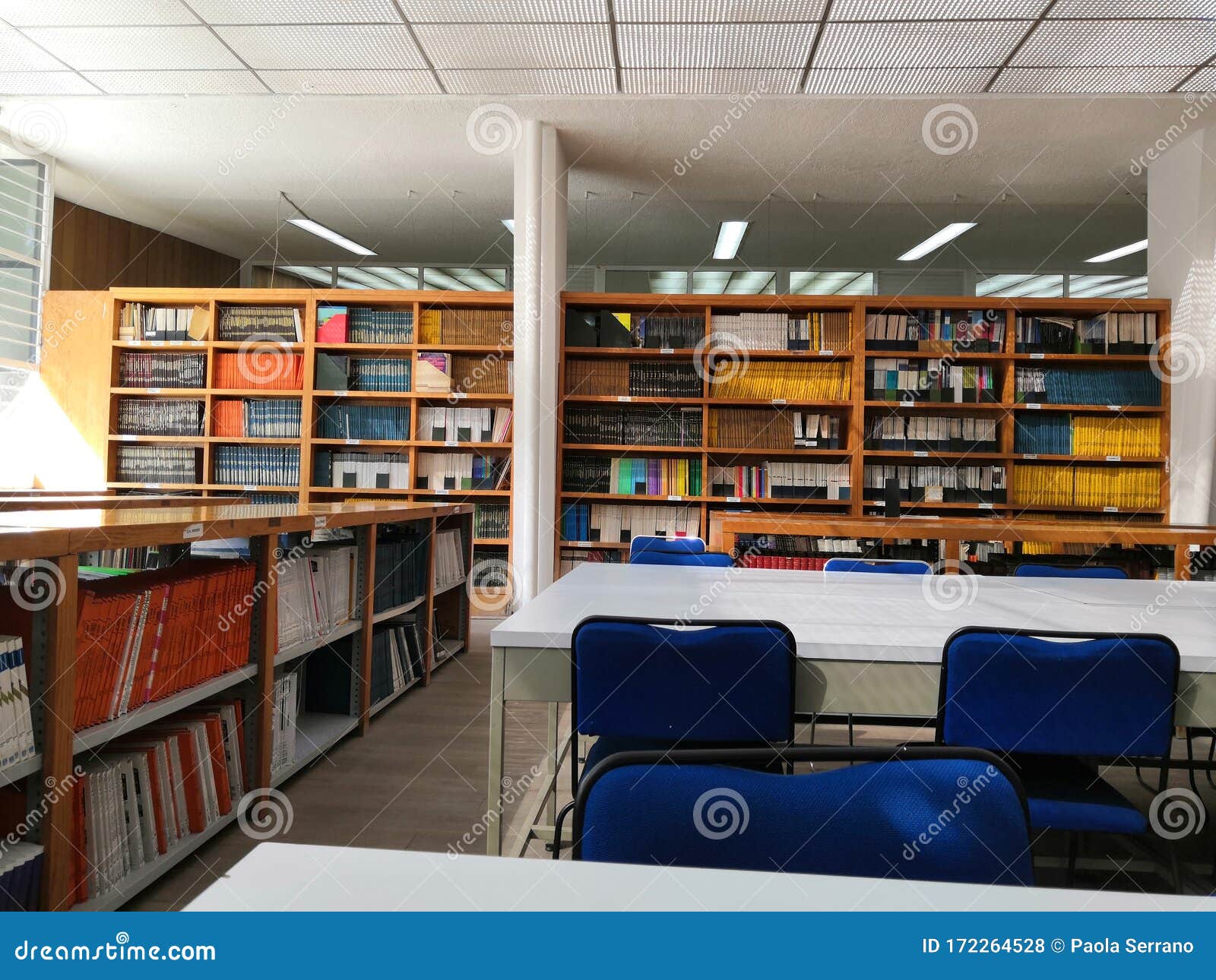 University Library in the Morning Stock Photo - Image of library, books ...