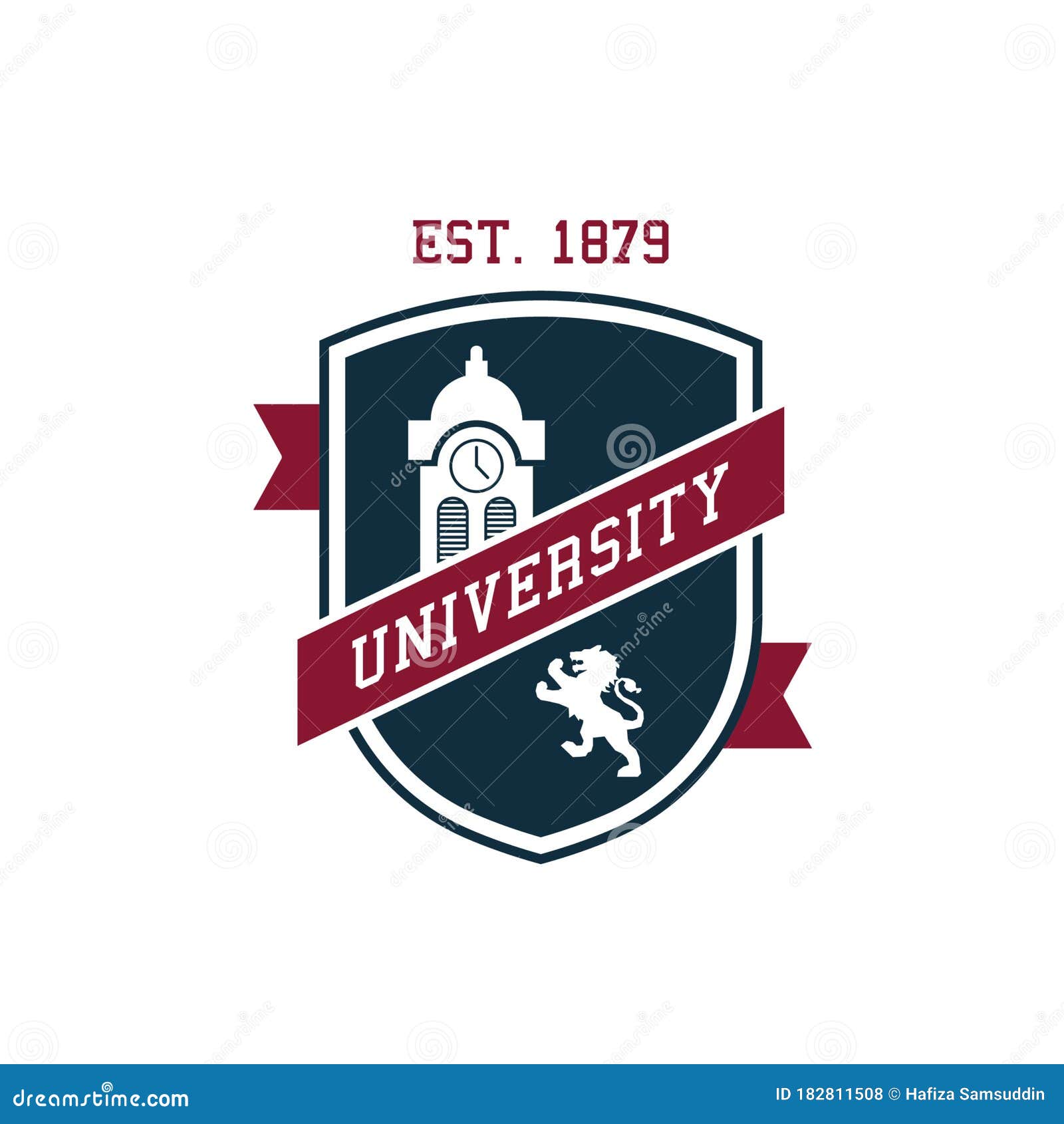 University logo design stock vector. Illustration of study - 182811508