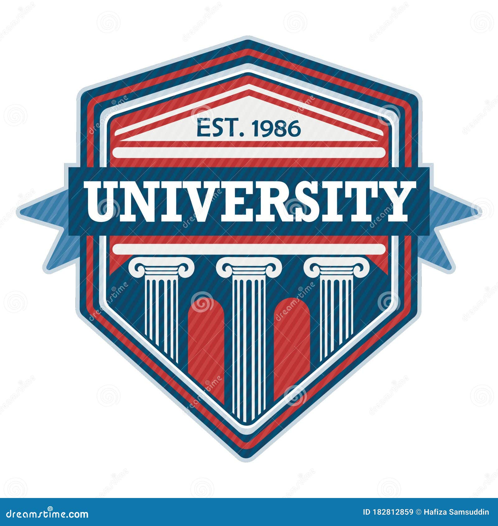 University logo design stock vector. Illustration of educate - 182812859