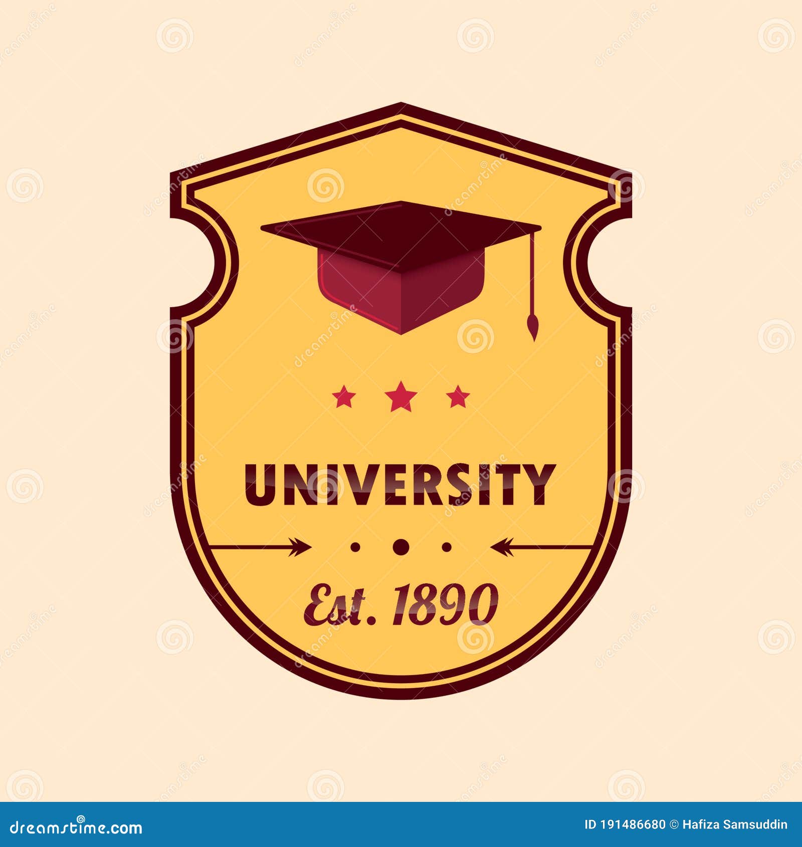 University Logo Element. Vector Illustration Decorative Design Stock ...