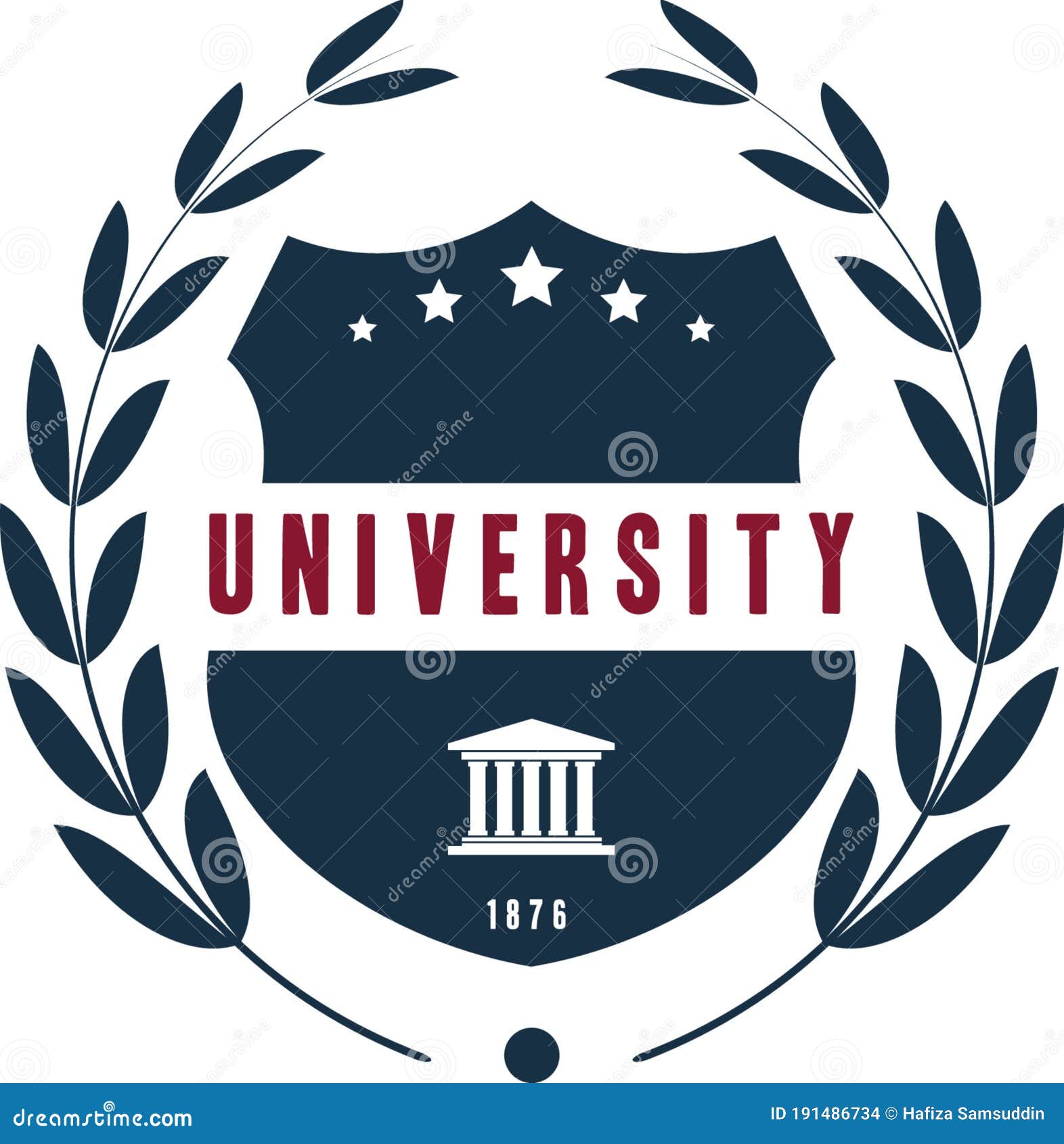 University Logo Element. Vector Illustration Decorative Design Stock ...