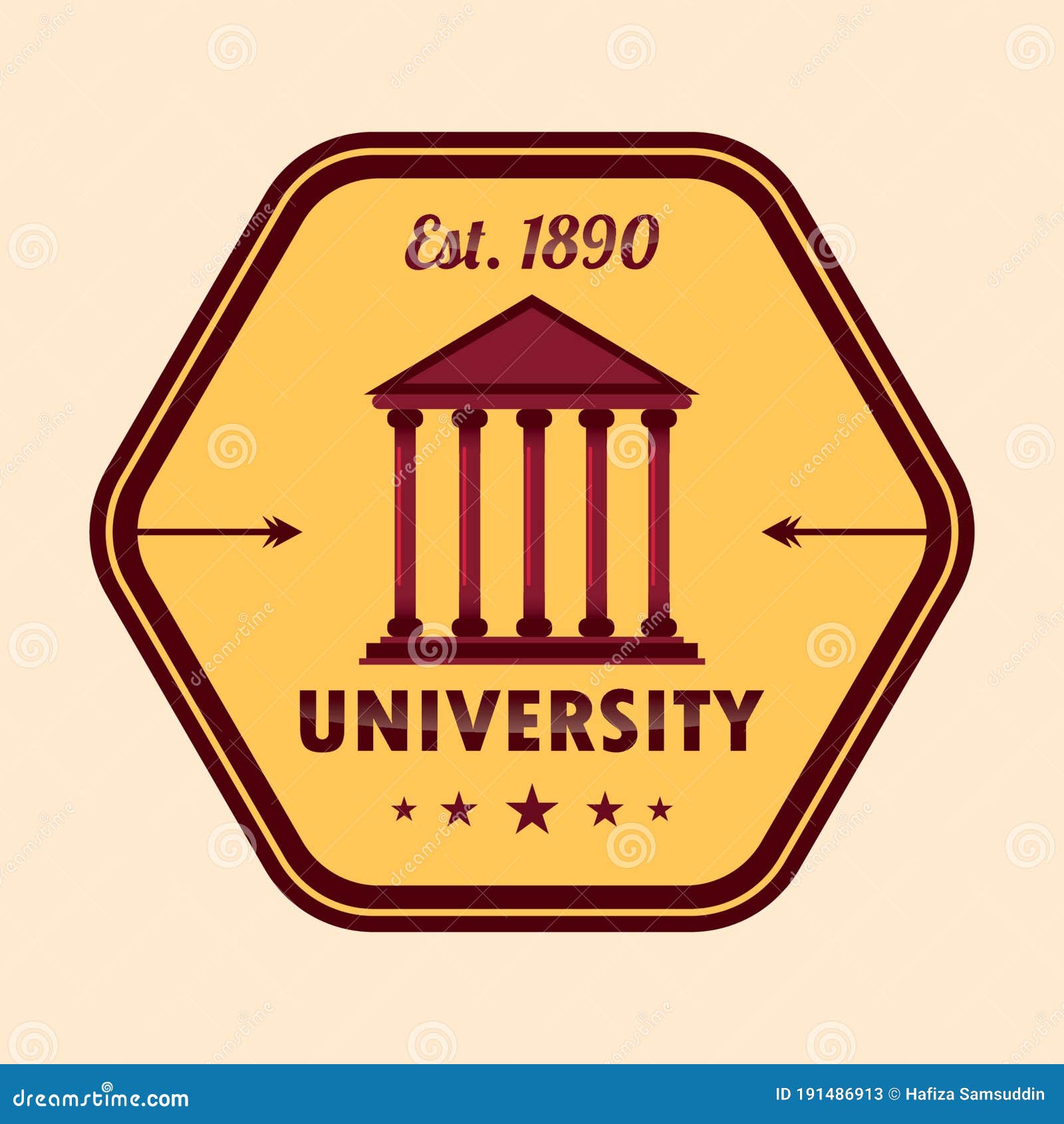University Logo Element. Vector Illustration Decorative Design Stock ...