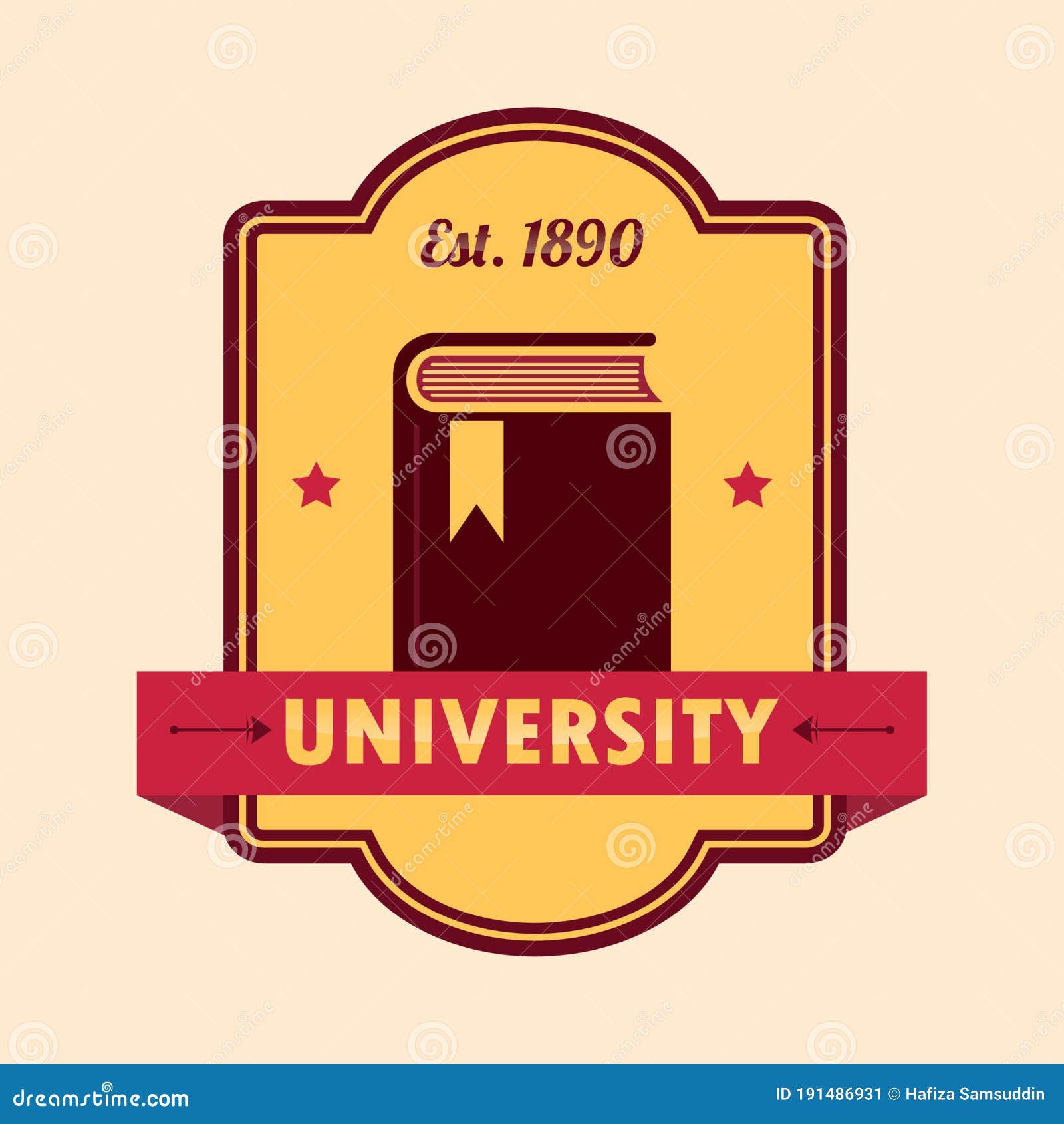 University Logo Element. Vector Illustration Decorative Design Stock ...