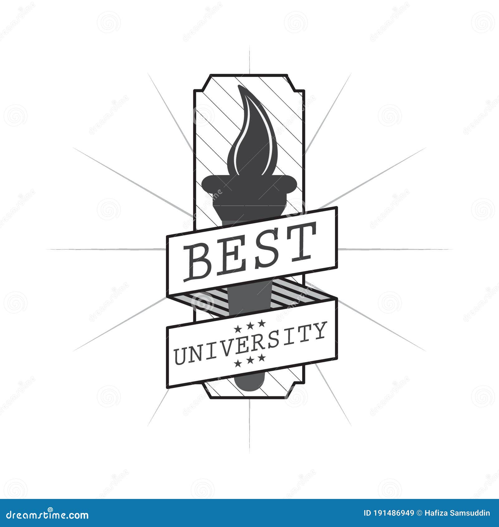 University Logo Element. Vector Illustration Decorative Design Stock ...