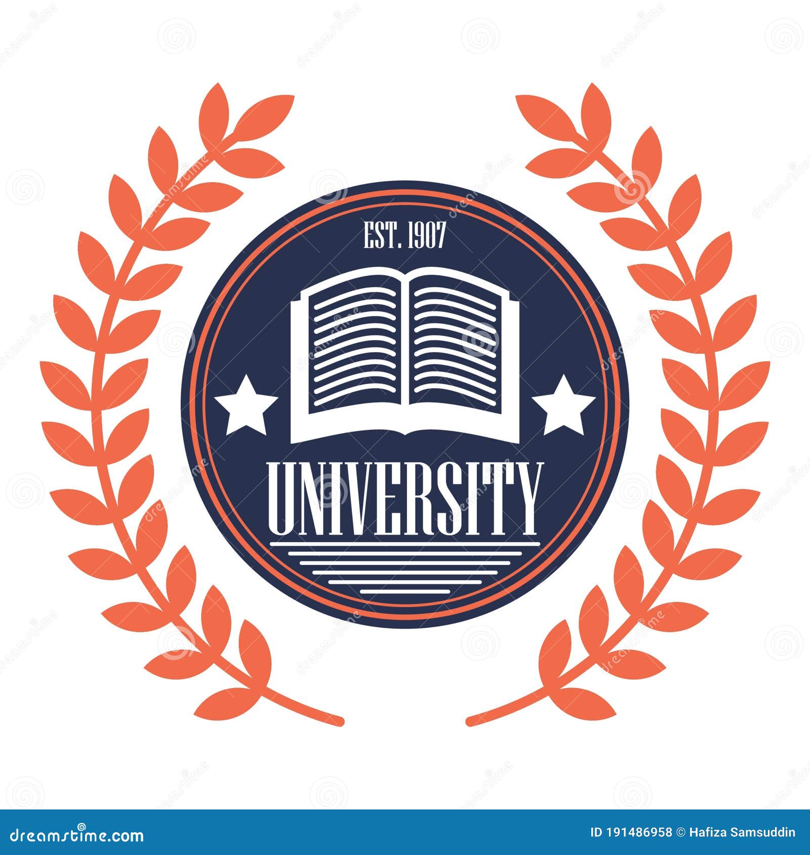 University Logo Element. Vector Illustration Decorative Design Stock ...
