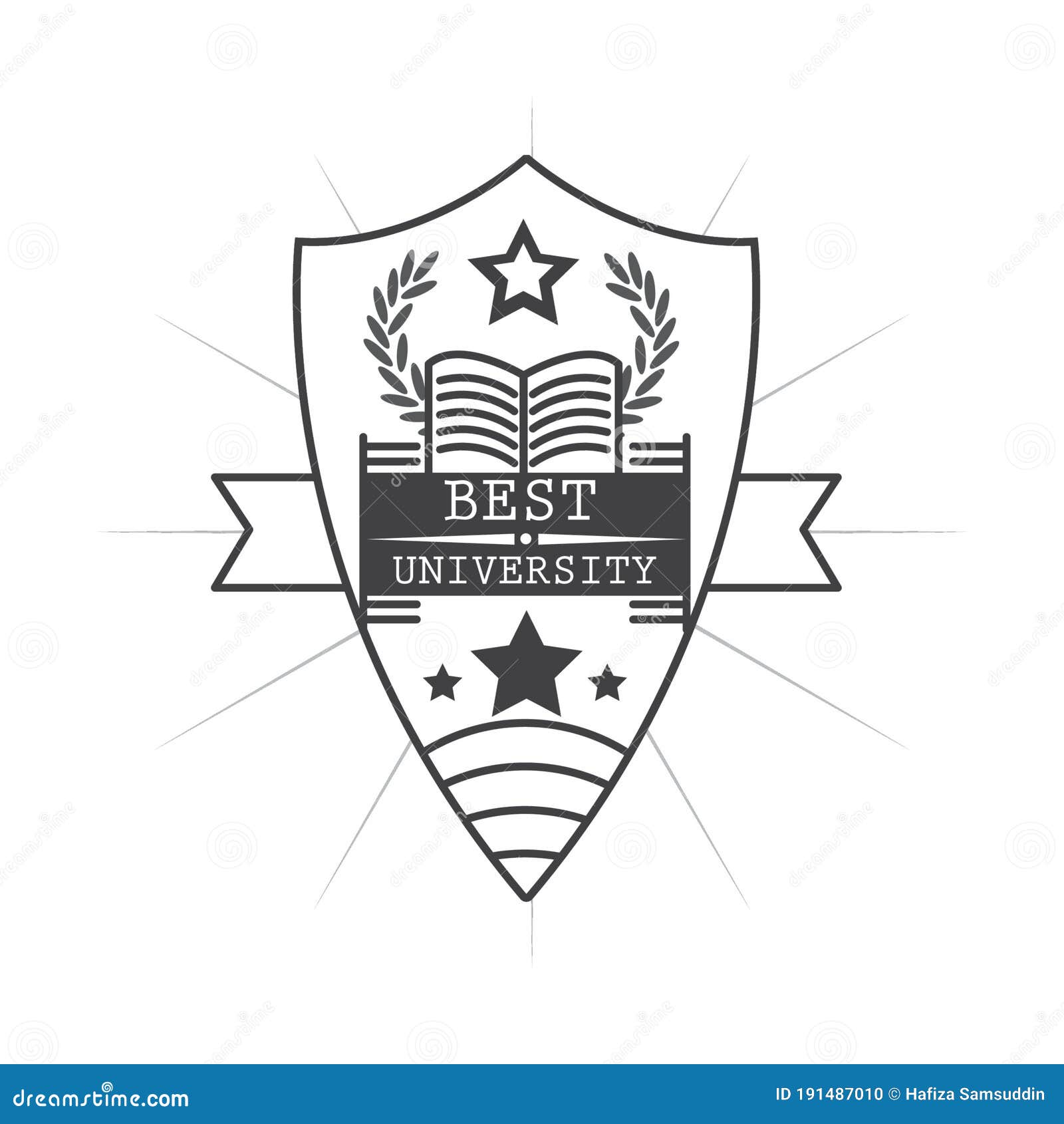 University Logo Element. Vector Illustration Decorative Design Stock ...