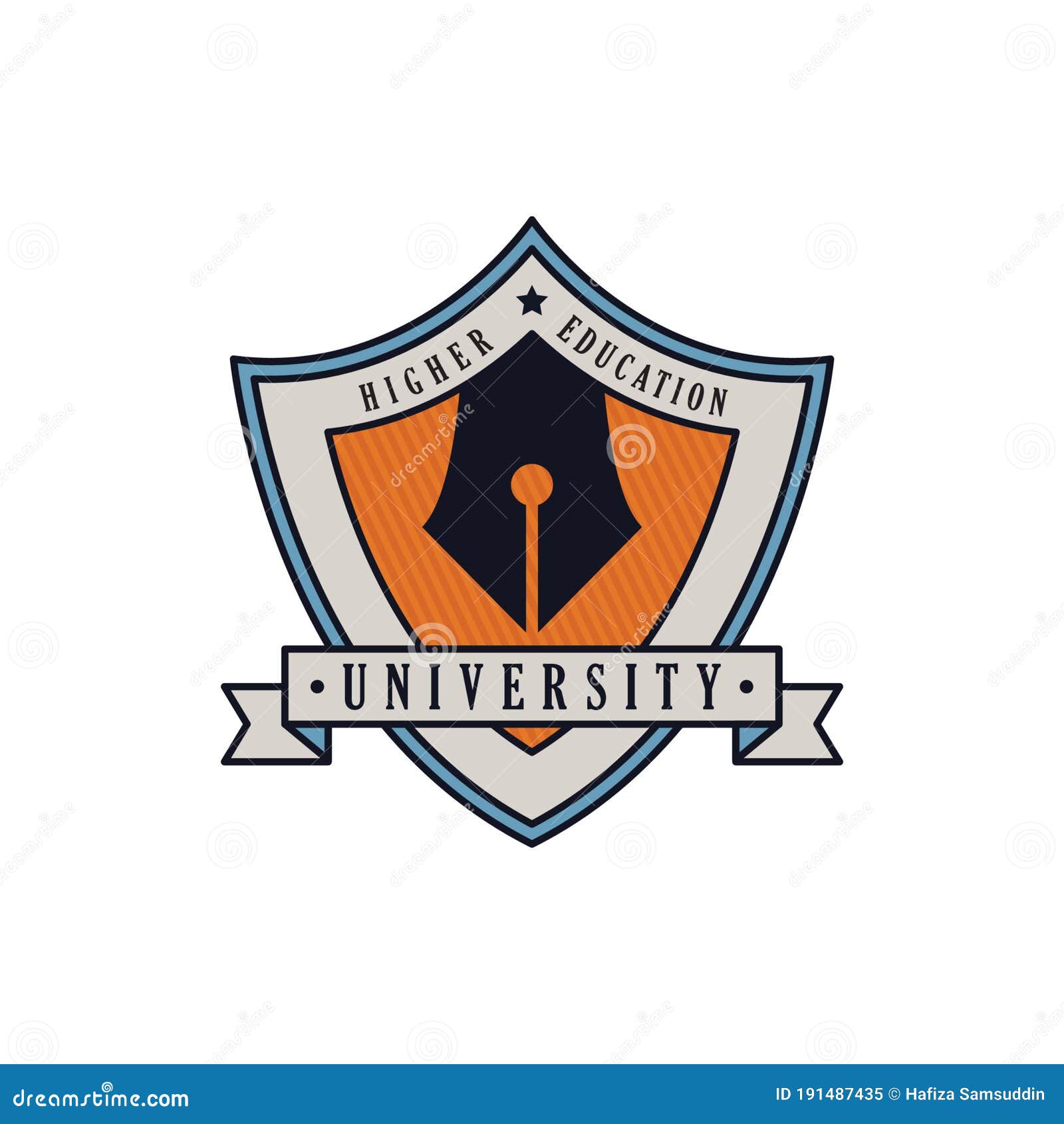 University Logo Element. Vector Illustration Decorative Design Stock ...