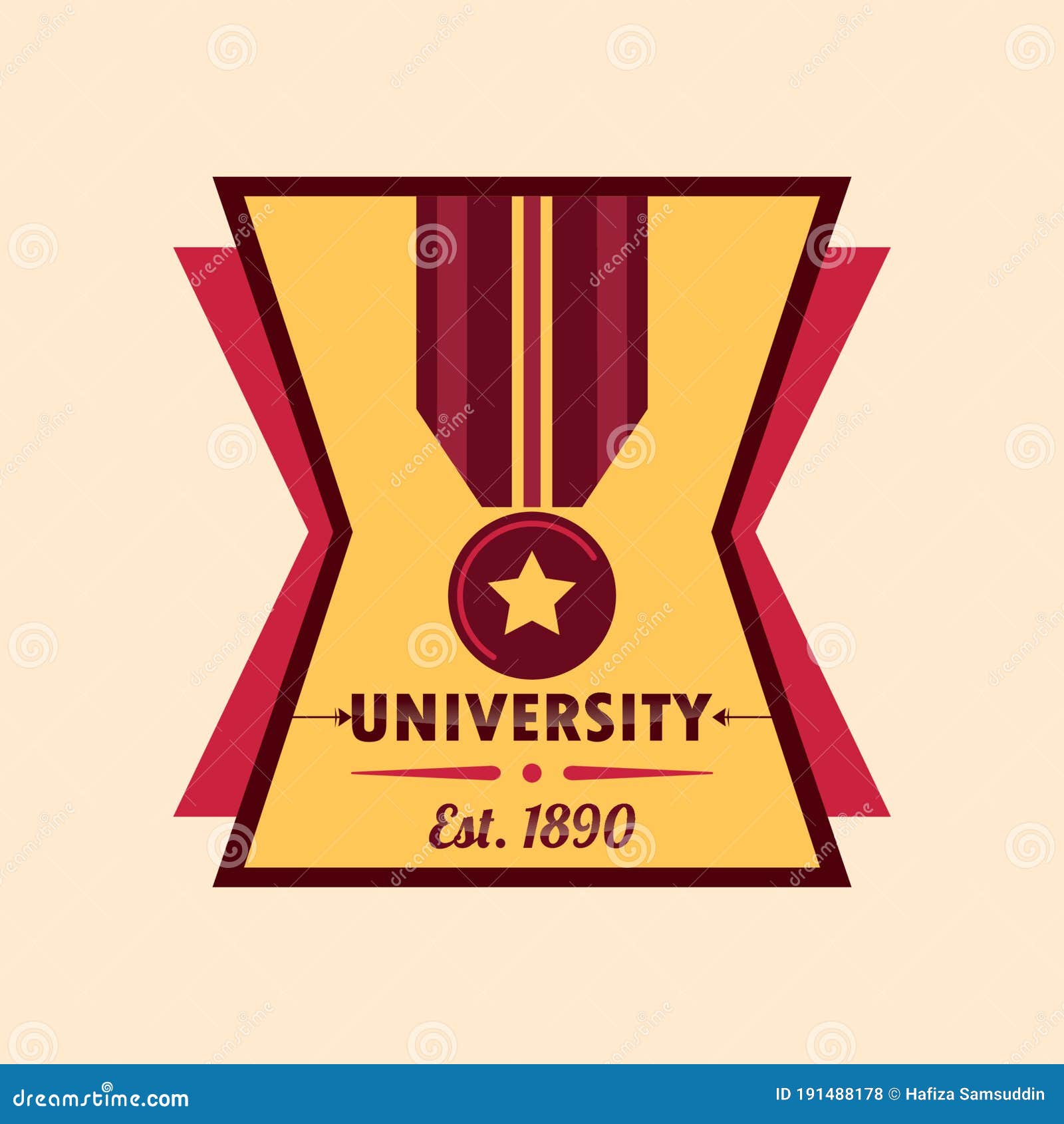 University Logo Element. Vector Illustration Decorative Design Stock ...