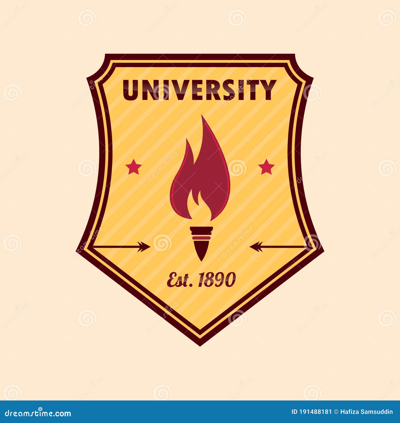 University Logo Element. Vector Illustration Decorative Design Stock ...