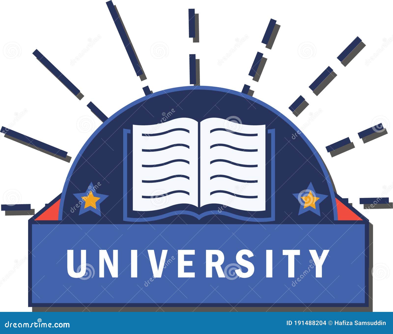 University Logo Element. Vector Illustration Decorative Design Stock ...