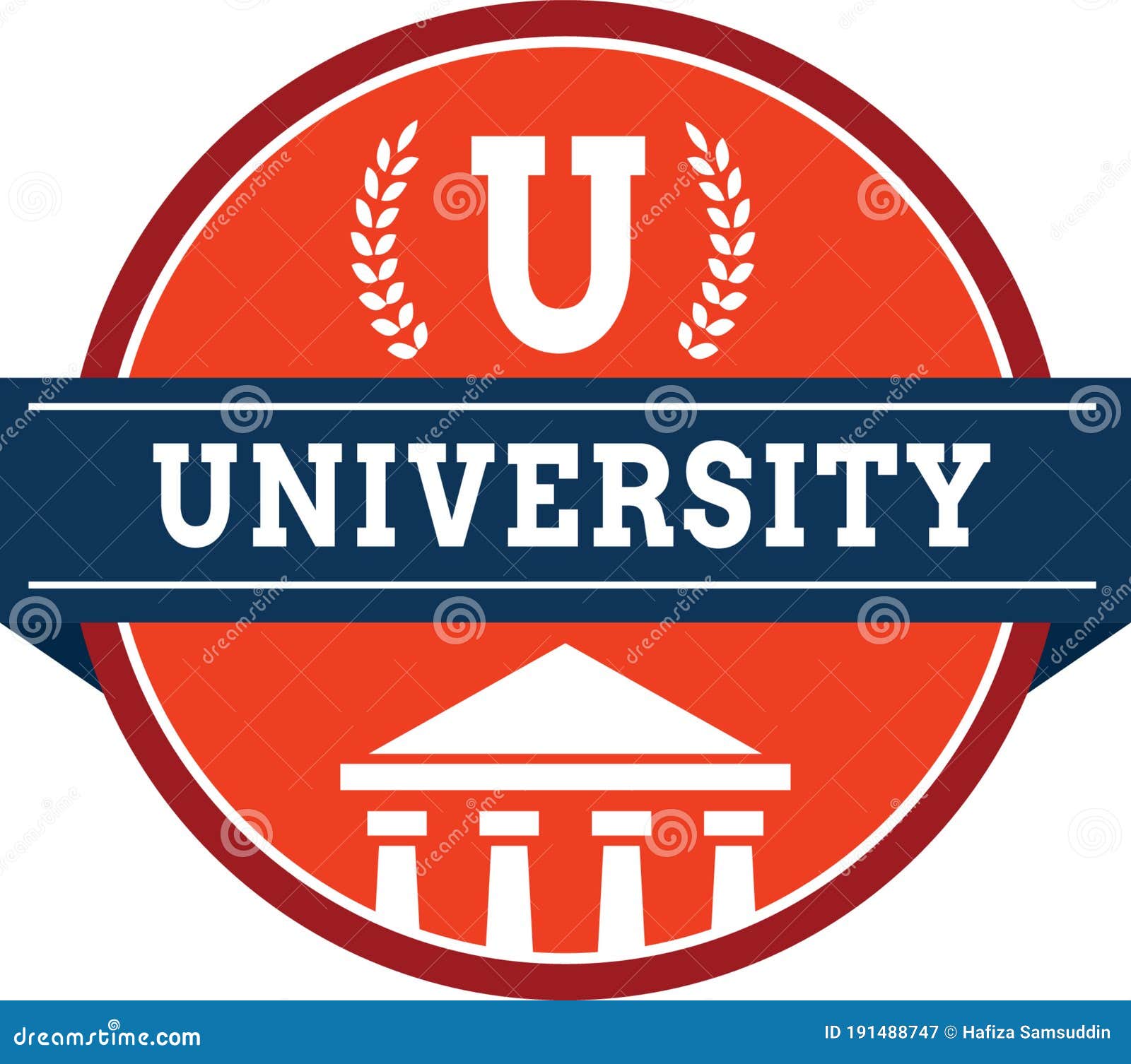 University Logo Element. Vector Illustration Decorative Design Stock ...