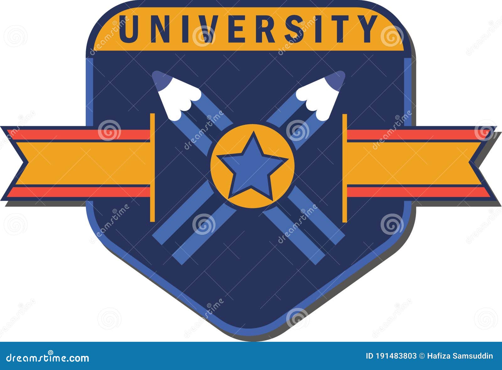 University Logo Element. Vector Illustration Decorative Design Stock ...
