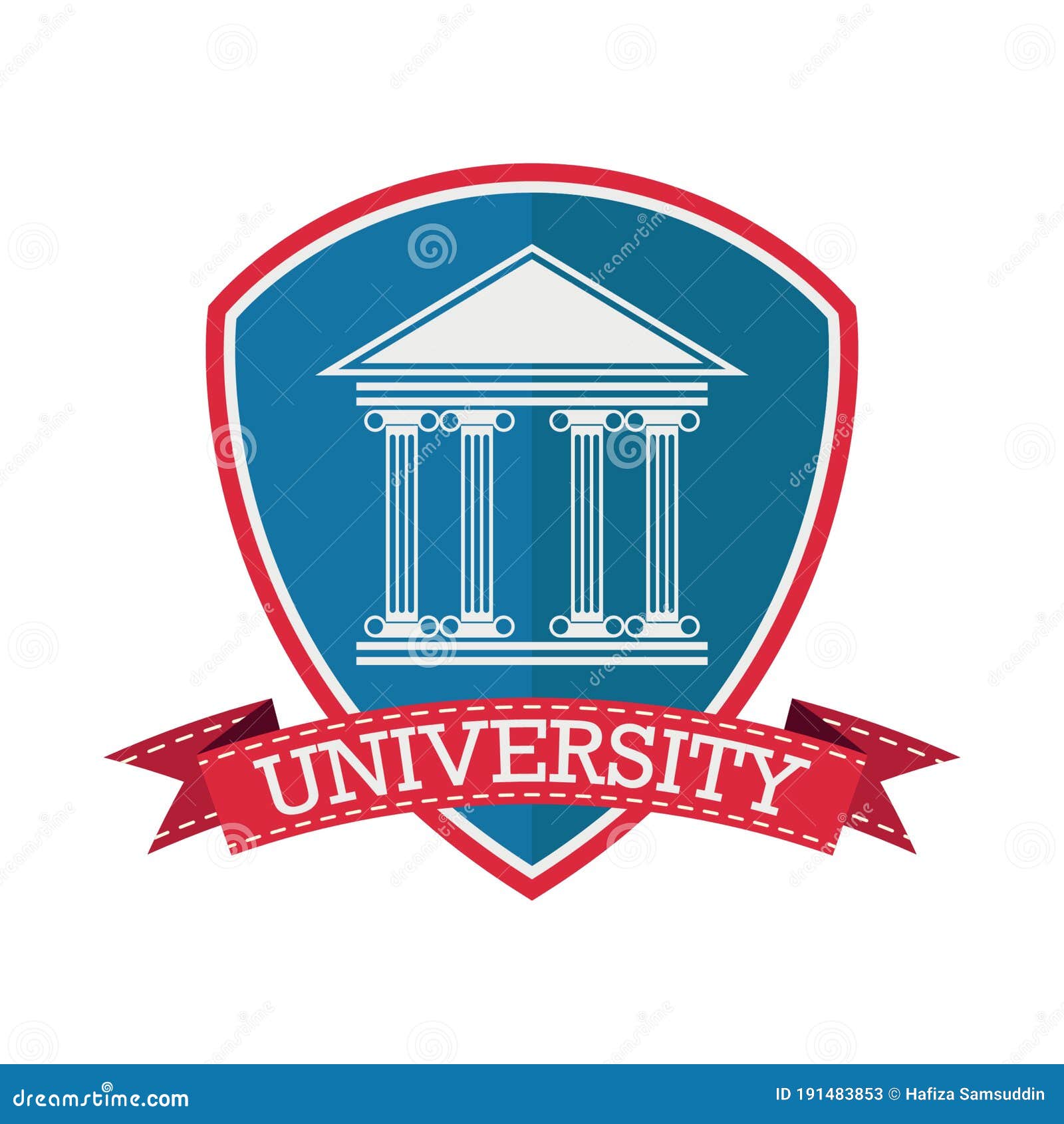 University Logo Element. Vector Illustration Decorative Design Stock ...