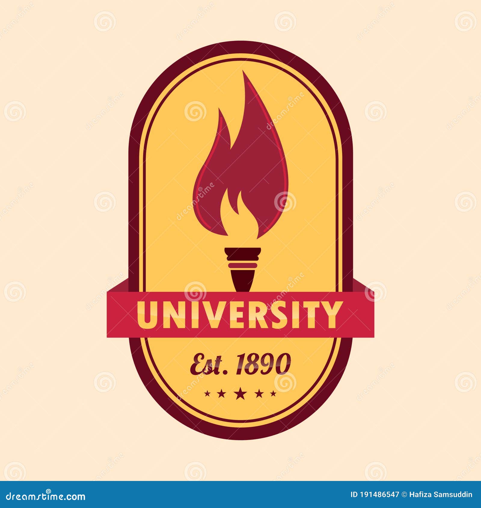 University Logo Element. Vector Illustration Decorative Design Stock ...
