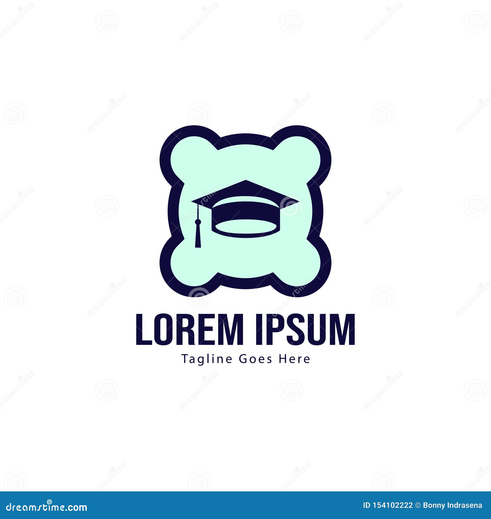 University Logo Template Design. University Logo with Modern Frame ...