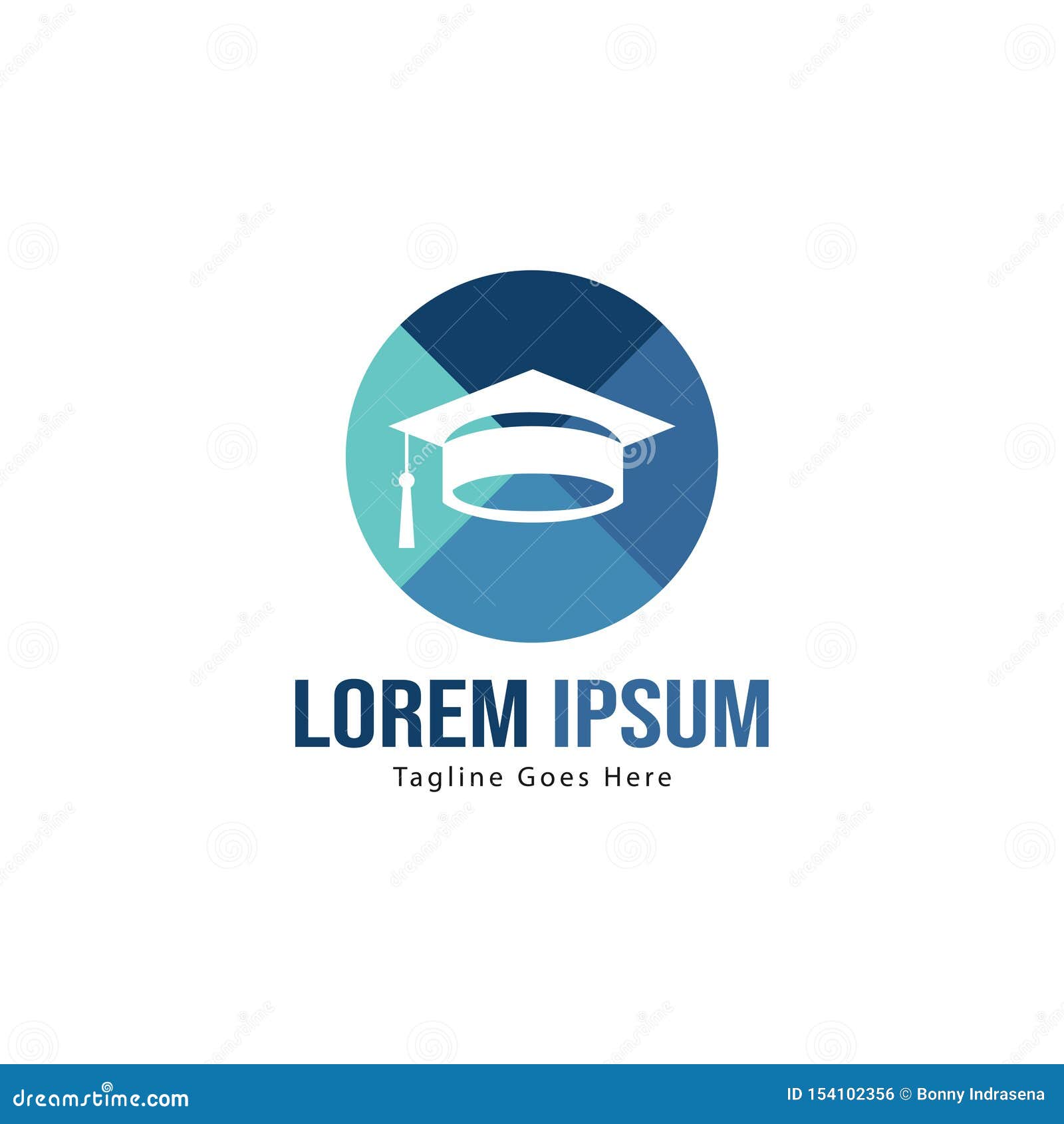 University Logo Template Design. University Logo with Modern Frame ...