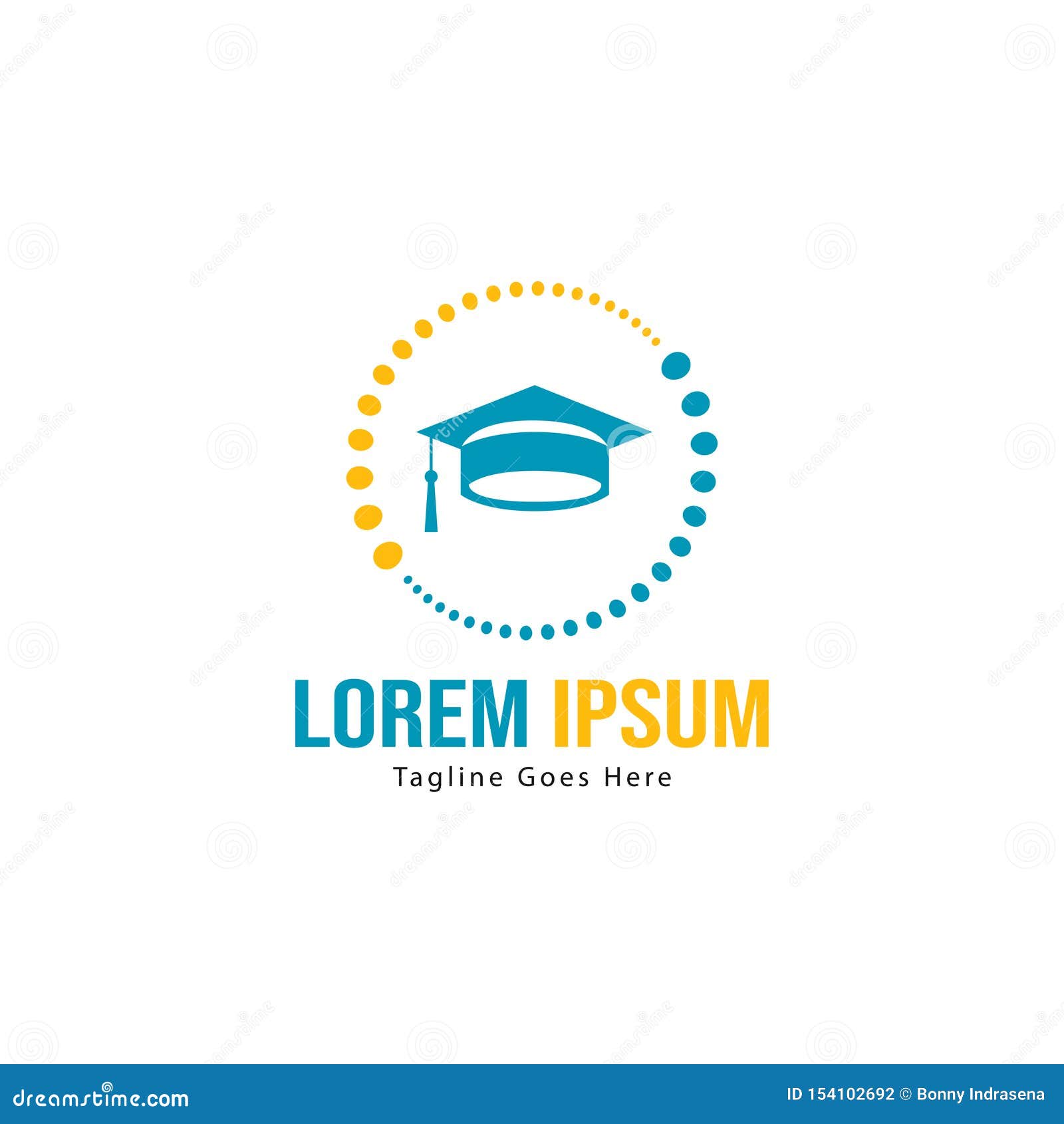 University Logo Template Design. University Logo With Modern Frame ...