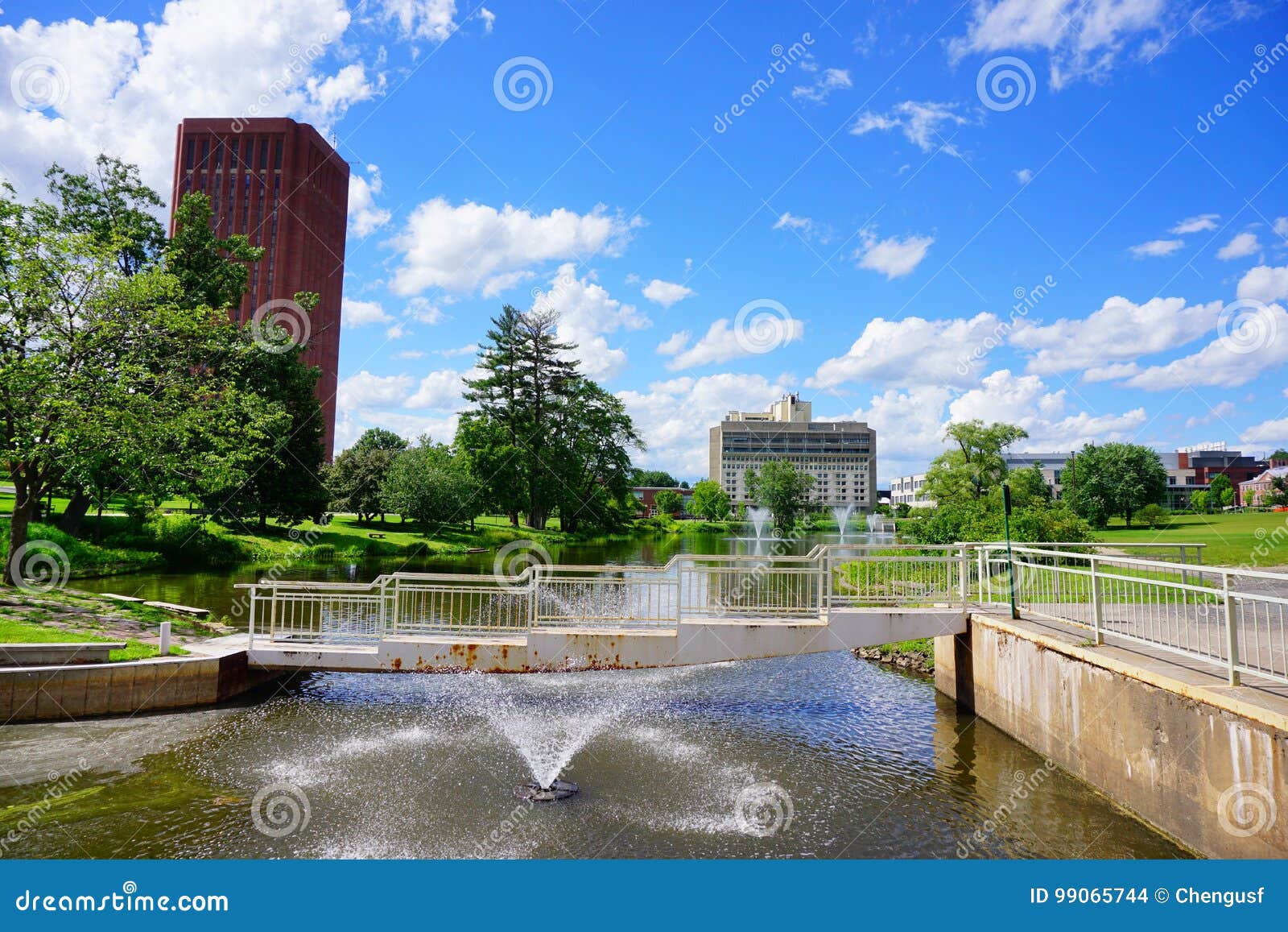 Campus landscape stock photo. Image of beautiful, build - 99065744