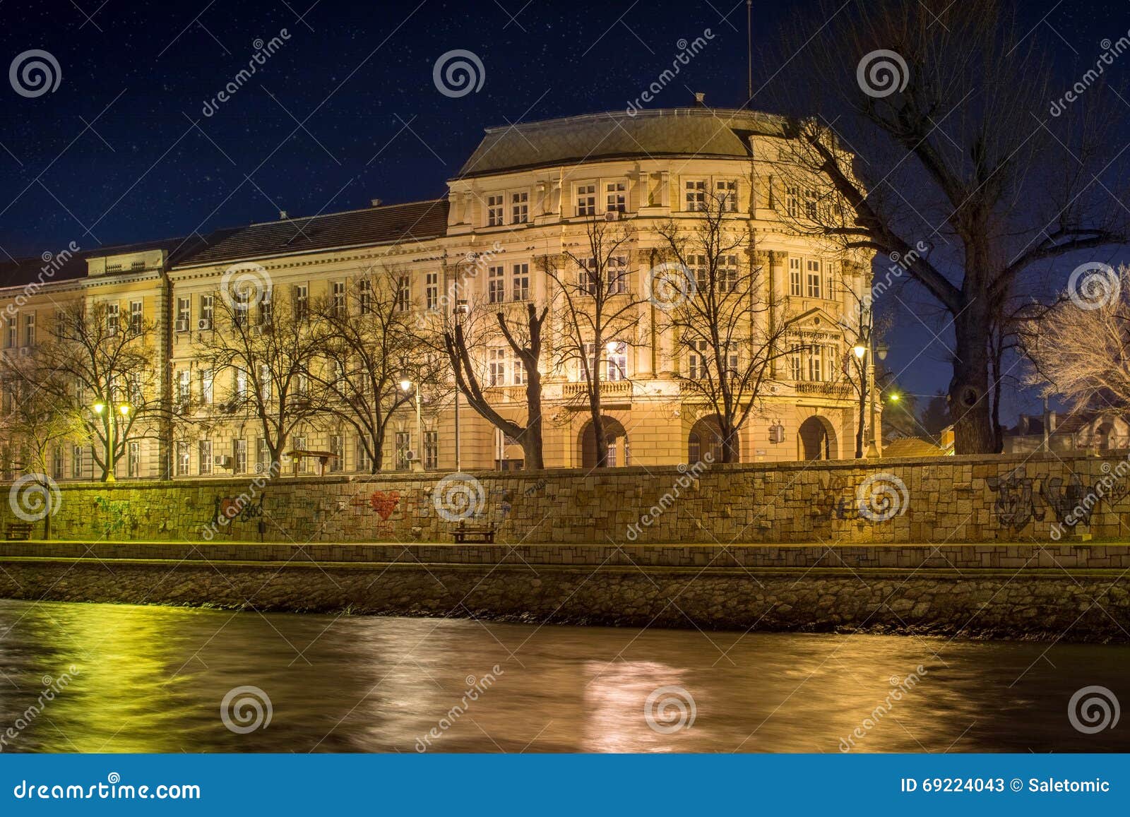 University of Nis building stock image. Image of river - 69224043