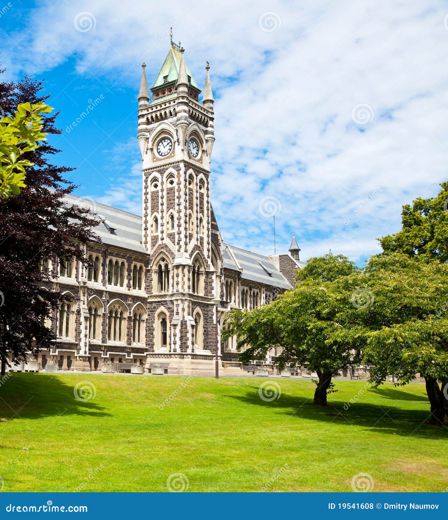 University of Otago stock photo. Image of dunedin, stone - 19541608